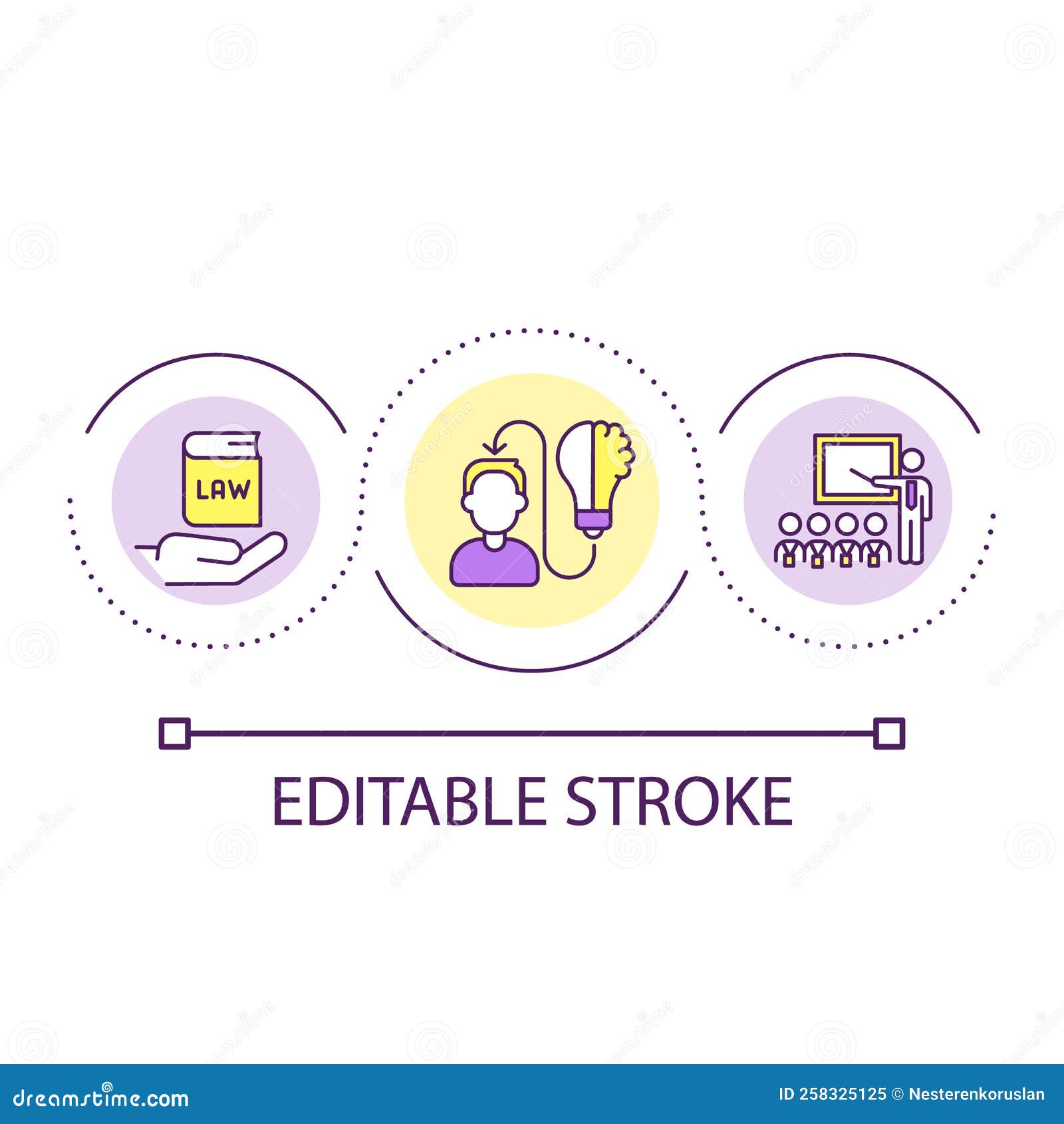 Corporate Compliance Training Loop Concept Icon Stock Vector ...