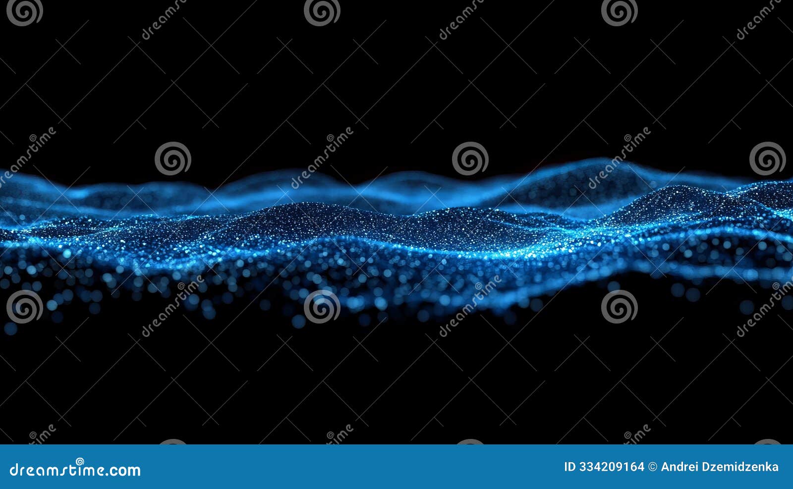 A Corporate Concept with a Beautiful Abstract Wave Technology ...