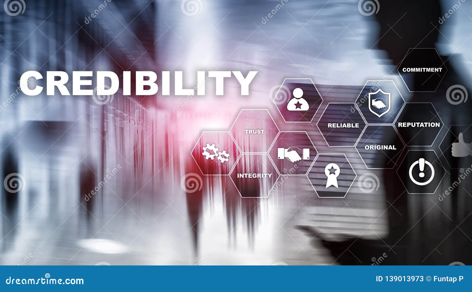 Corporate Credibility Improvement Concept. Multiple Exposure, Mixed ...