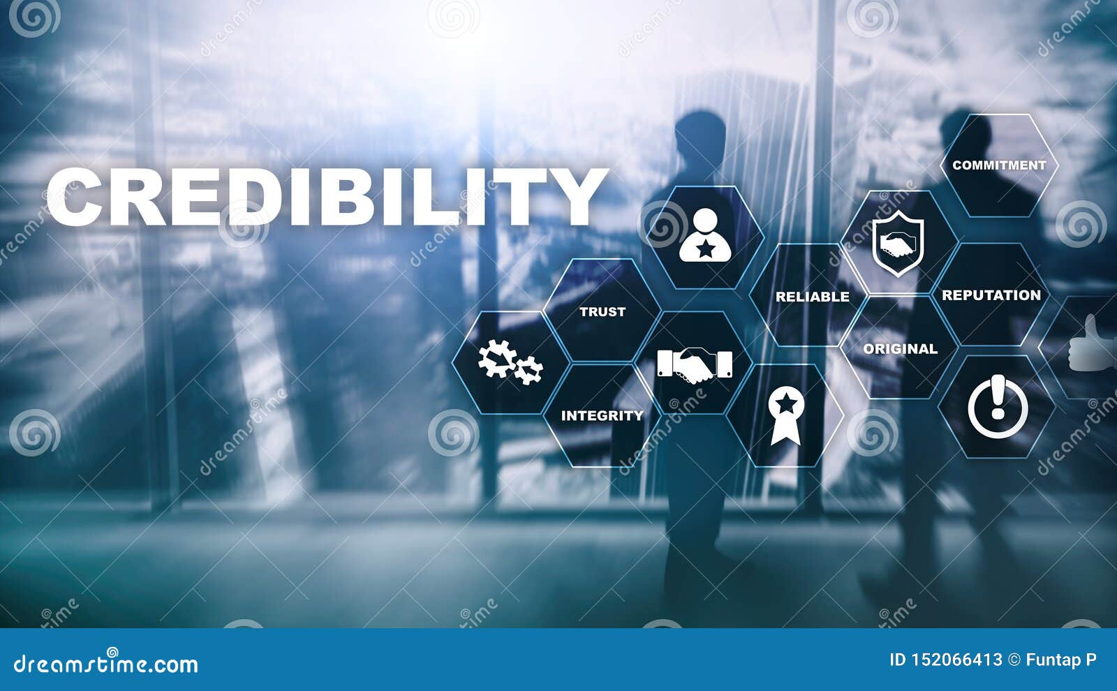 Corporate Credibility Improvement Concept. Multiple Exposure, Mixed ...