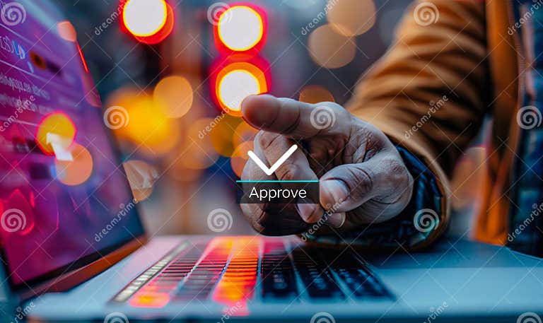 Corporate Decision-Maker Utilizing Digital Approval Process Interface ...