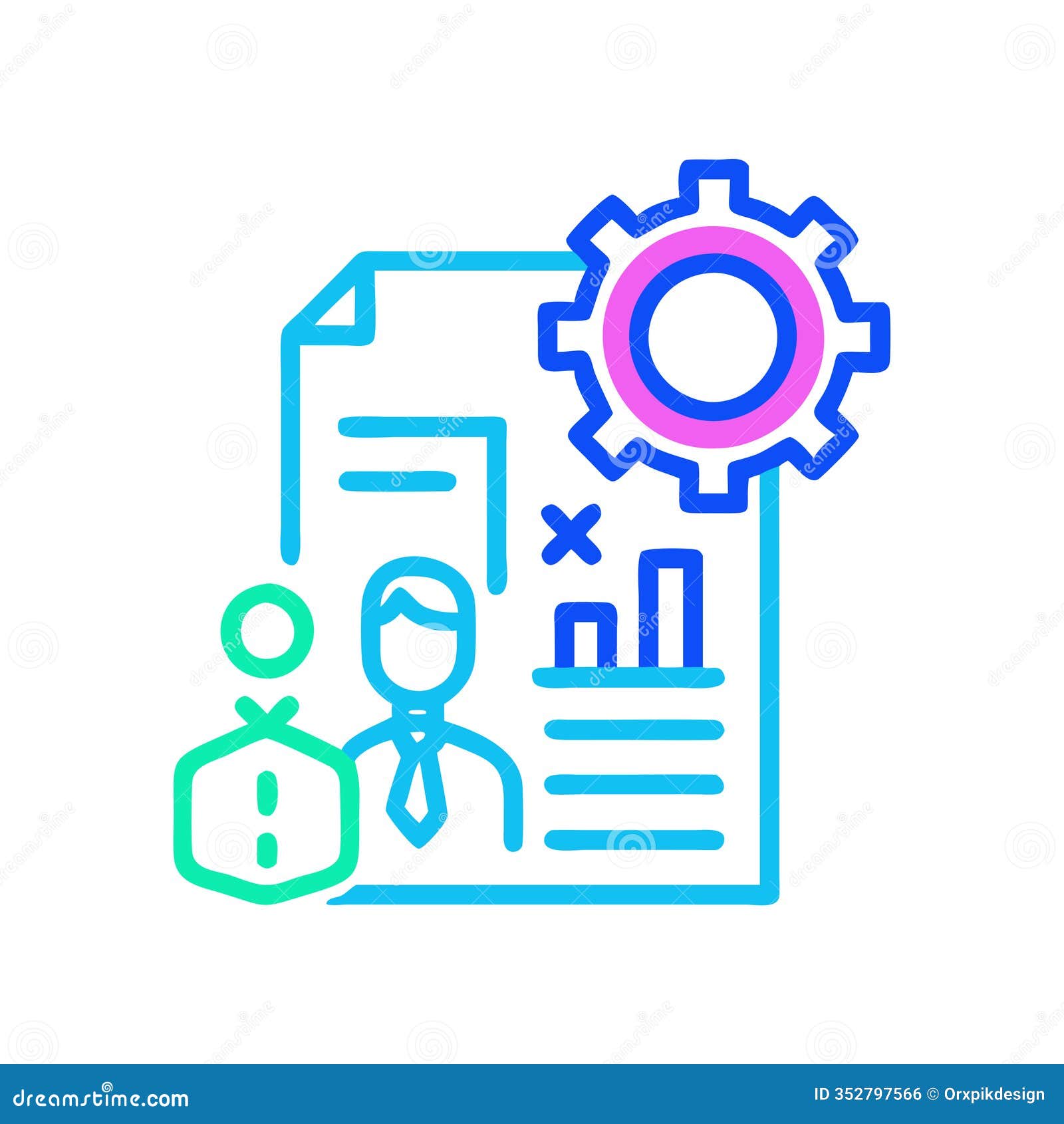 Corporate Development Plan Icon Stock Vector - Illustration of ideas ...