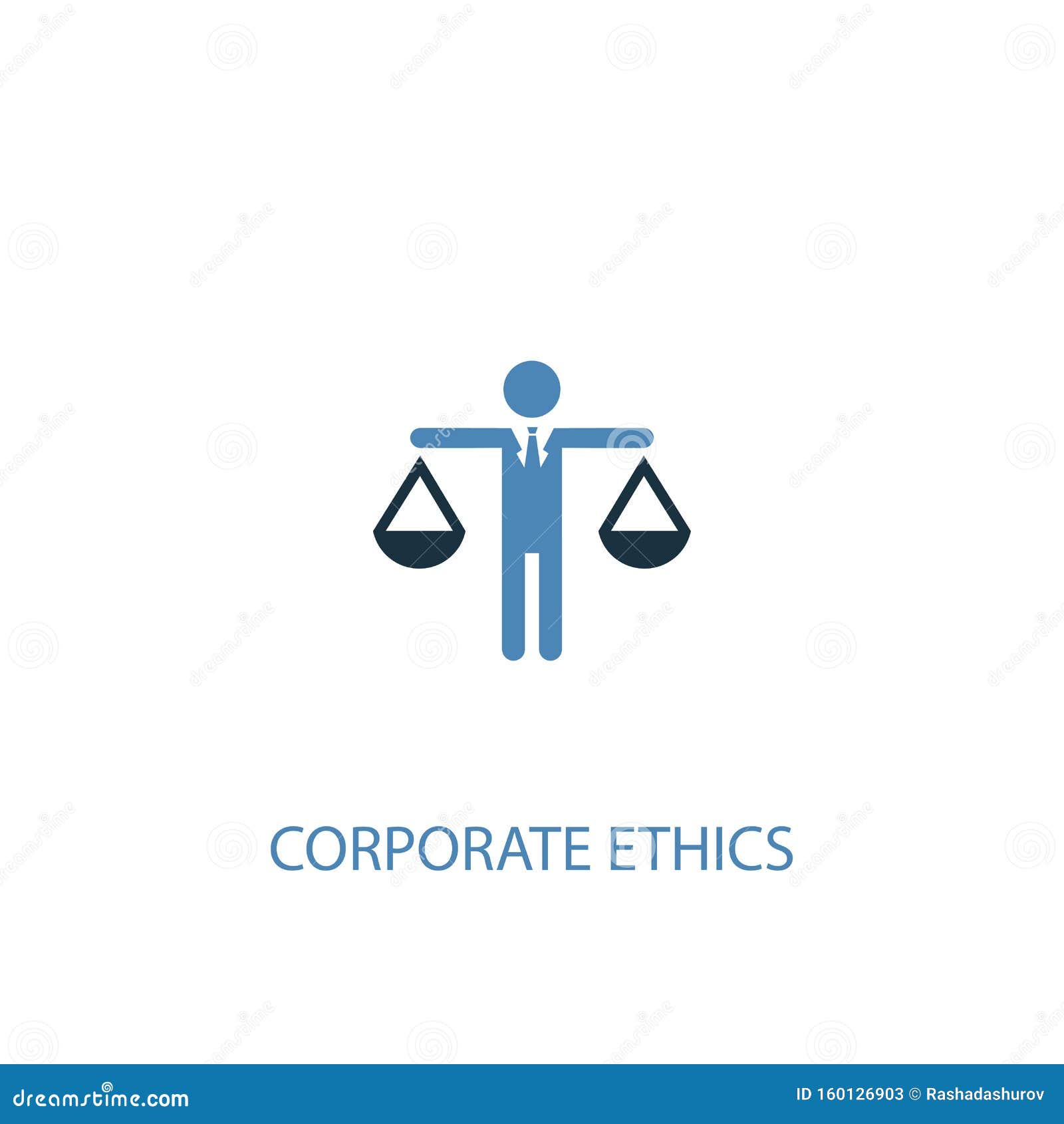 Corporate Ethics Concept 2 Colored Icon Stock Vector - Illustration of ...