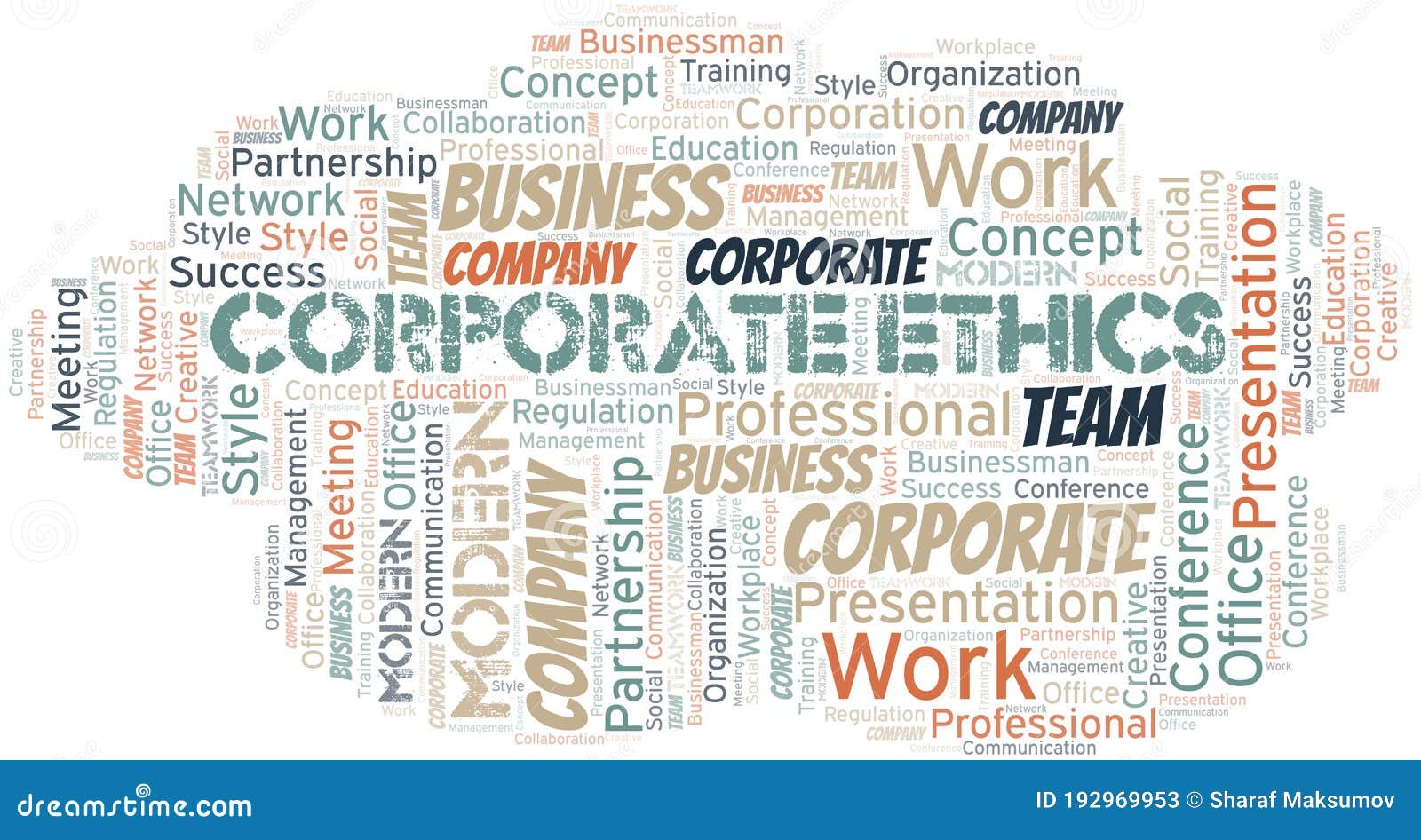 Corporate Ethics Vector Word Cloud, Made with Text only. Stock Vector ...
