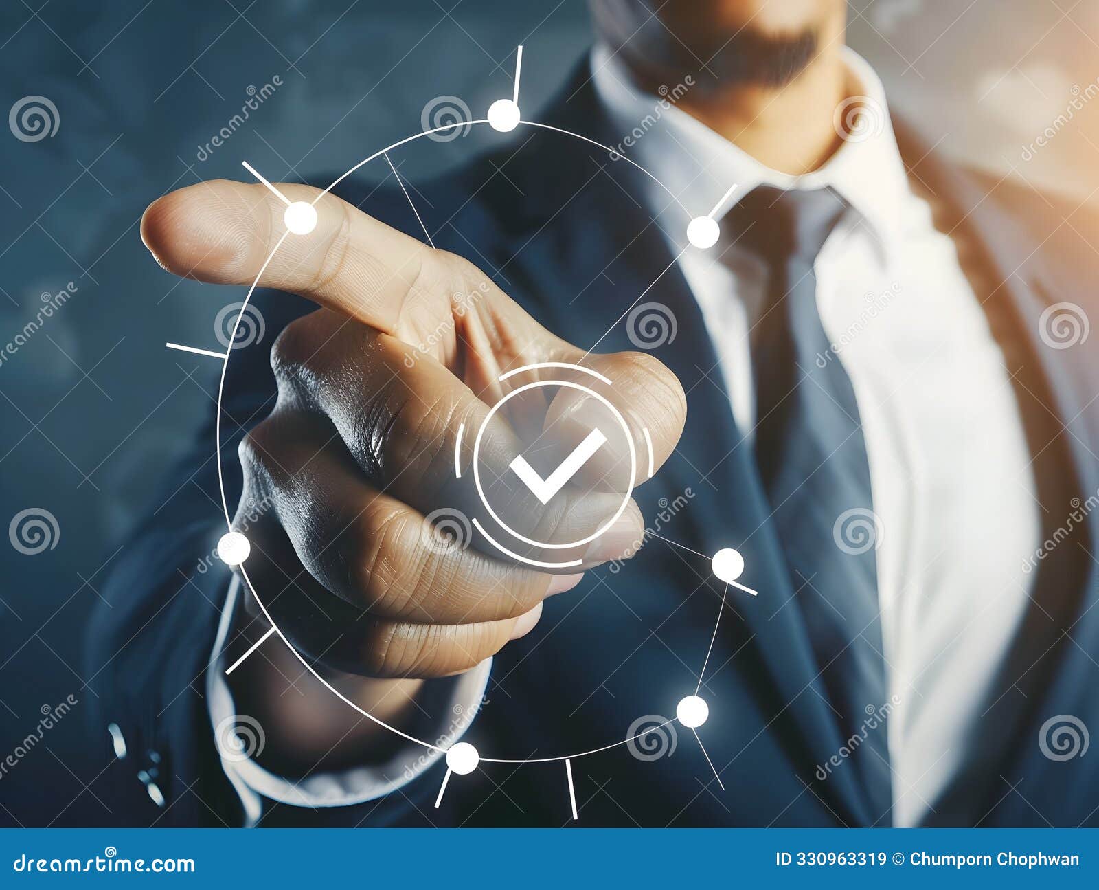 Corporate Executive Surrounded By Workplace Safety Symbols Highlighting ...