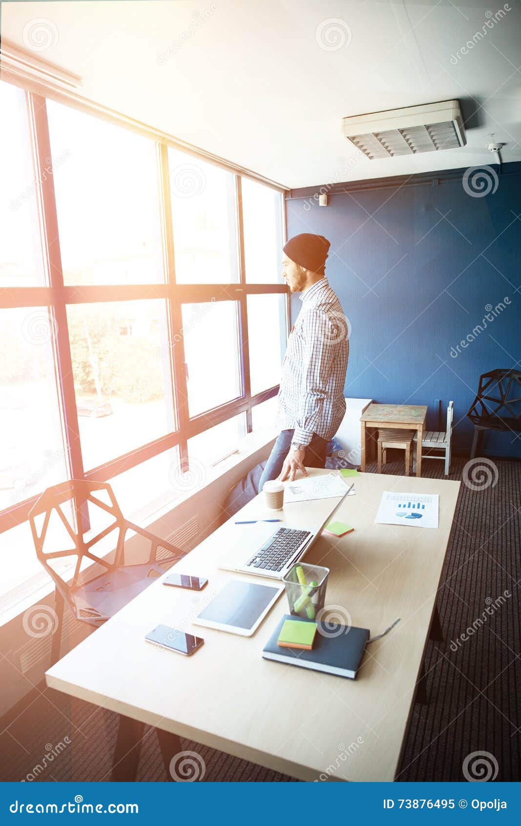 Corporate Executive in Modern Architectural Setting Looking Confidently ...