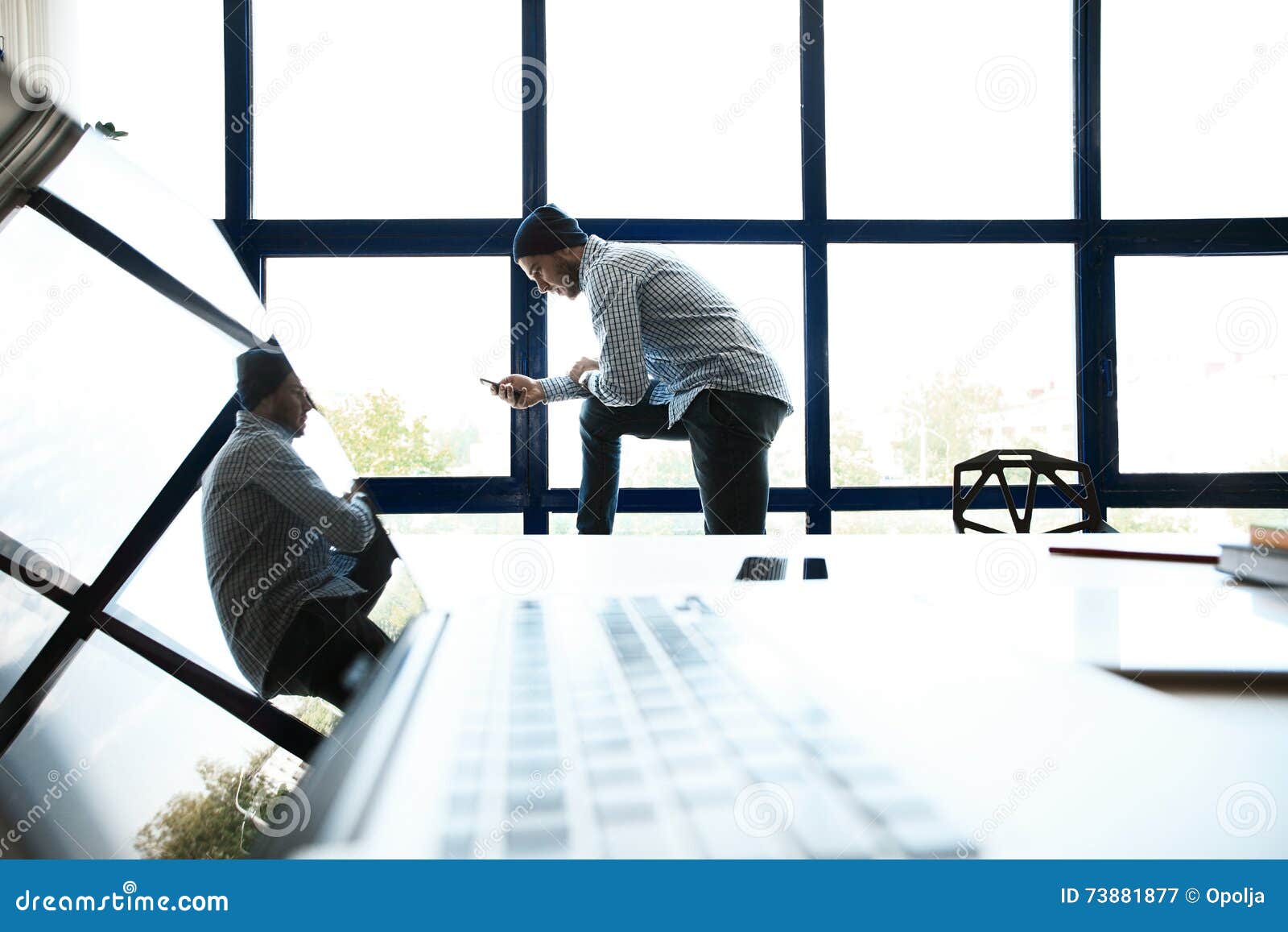 Corporate Executive in Modern Architectural Setting Looking Confidently ...