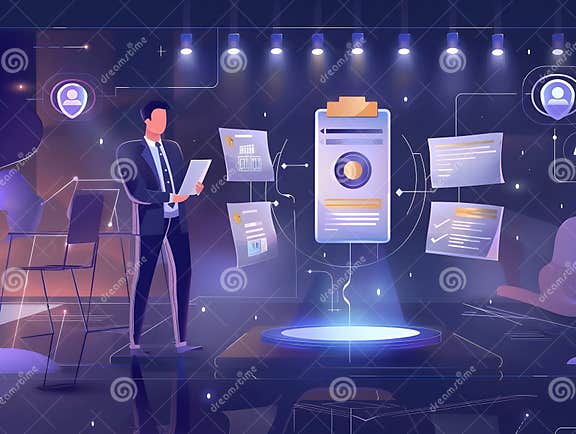 Corporate Executive Presenting Digital Control Certification in ...