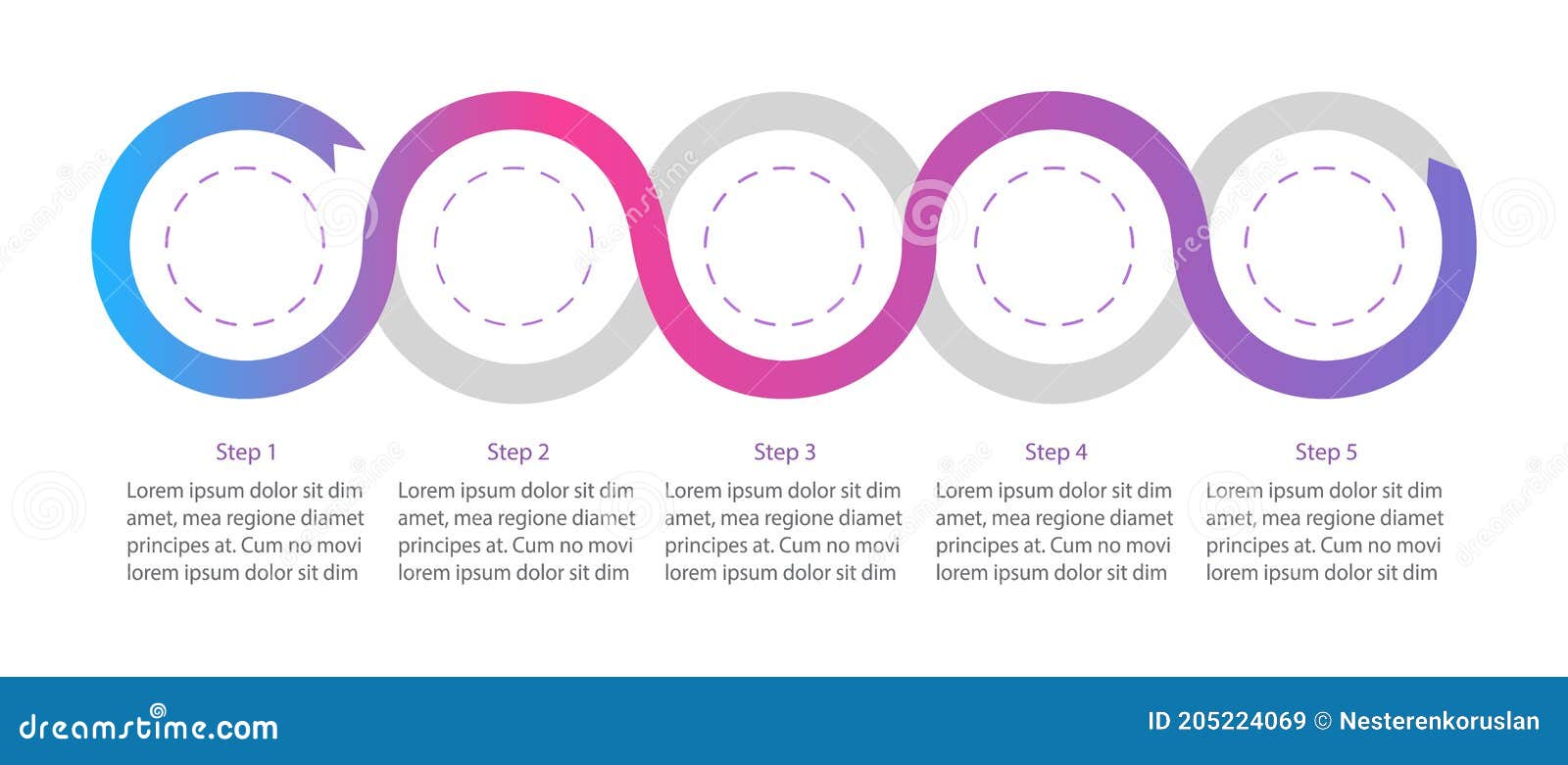 Corporate Flowchart Vector Infographic Template in Creative Design ...