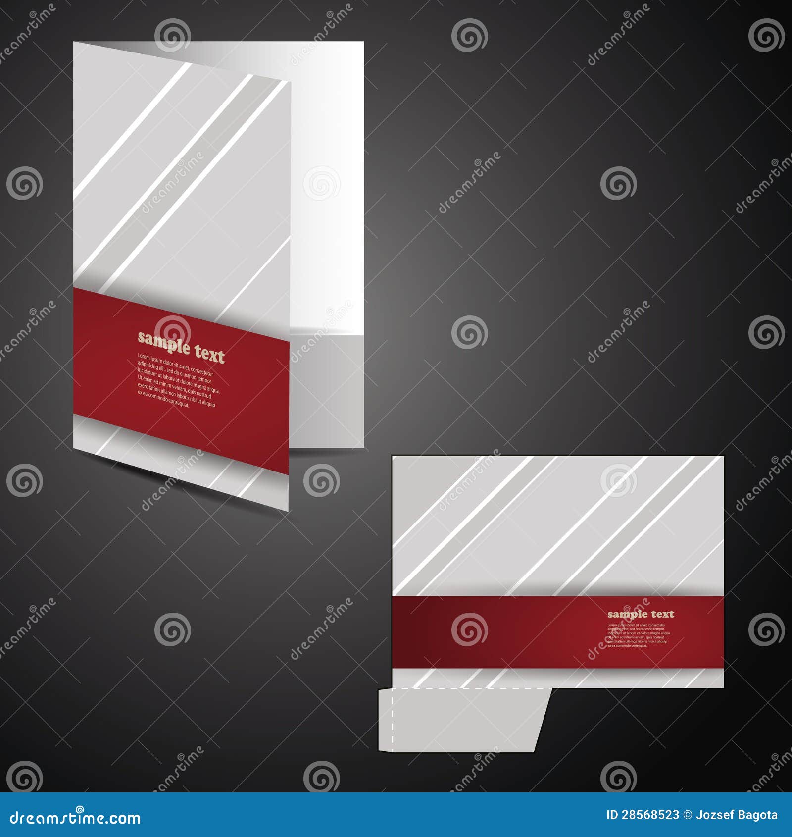 Corporate folder design stock vector. Illustration of gray - 28568523