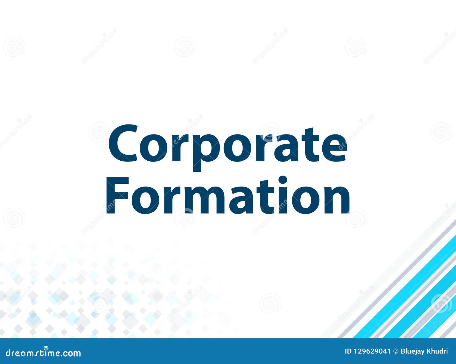 Corporate Formation Modern Flat Design Blue Abstract Background Stock ...