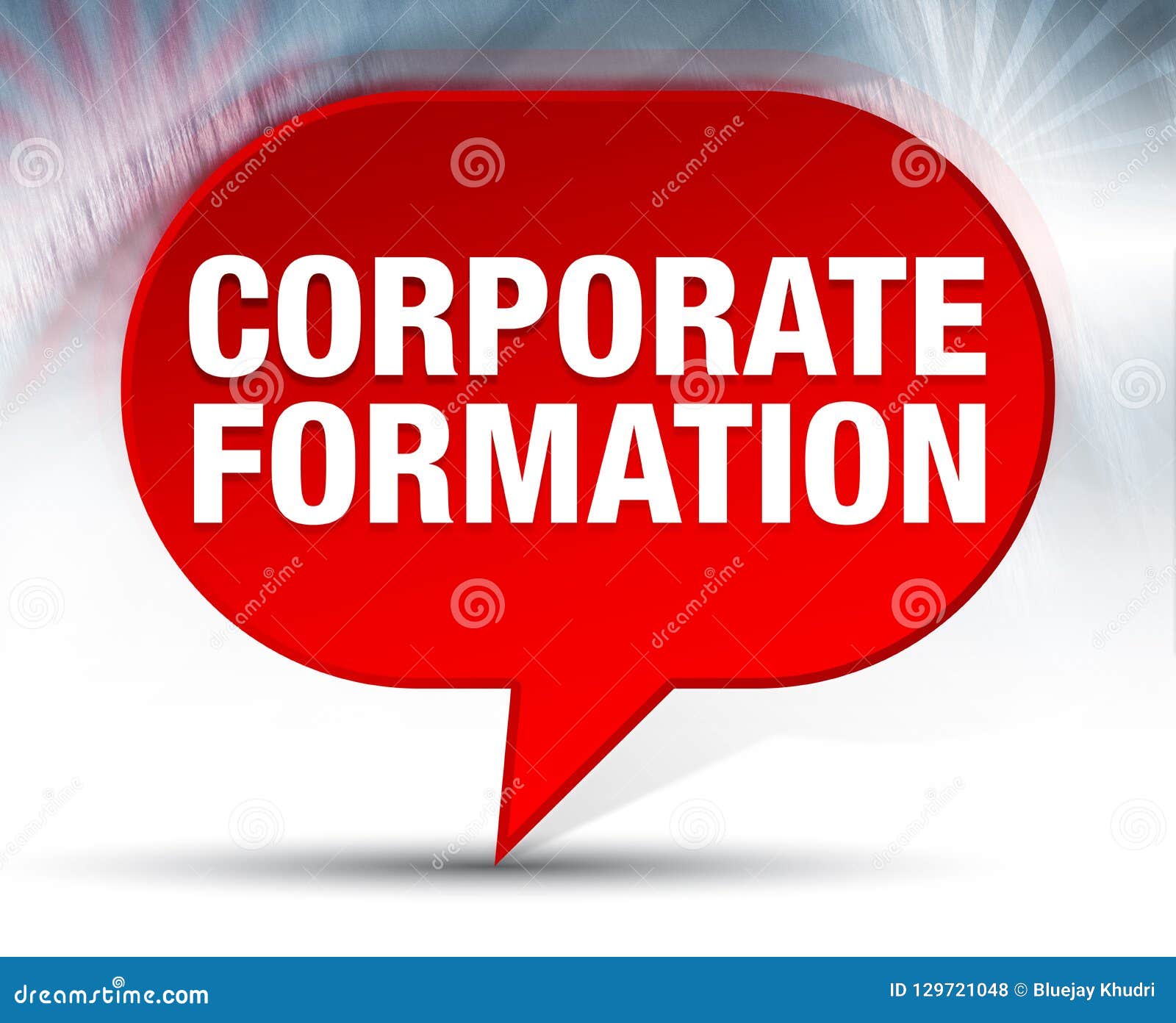 Corporate Formation Red Bubble Background Stock Illustration ...