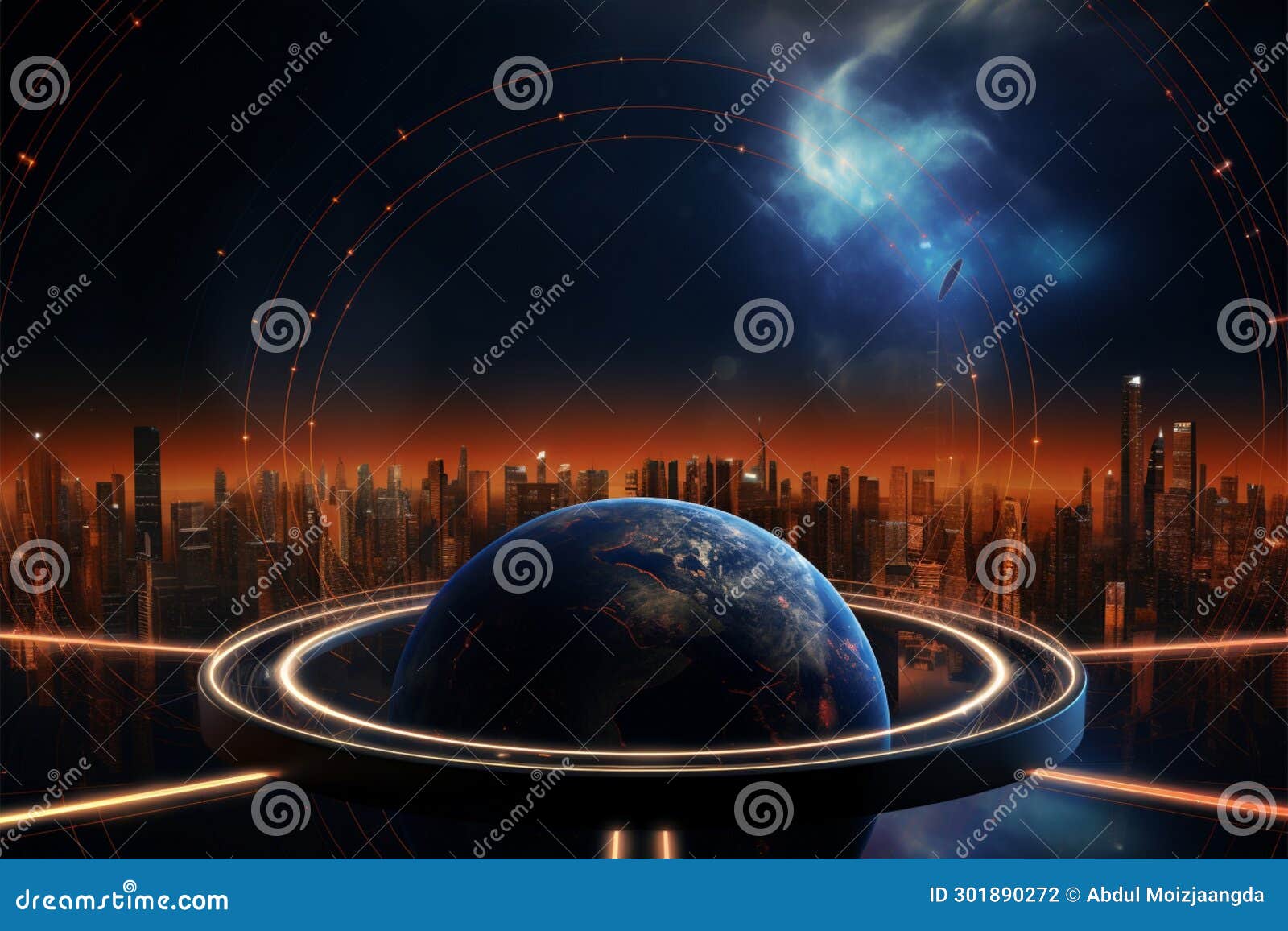 Corporate Frontier 3D Rendering World Business Backdrop for Engaging ...