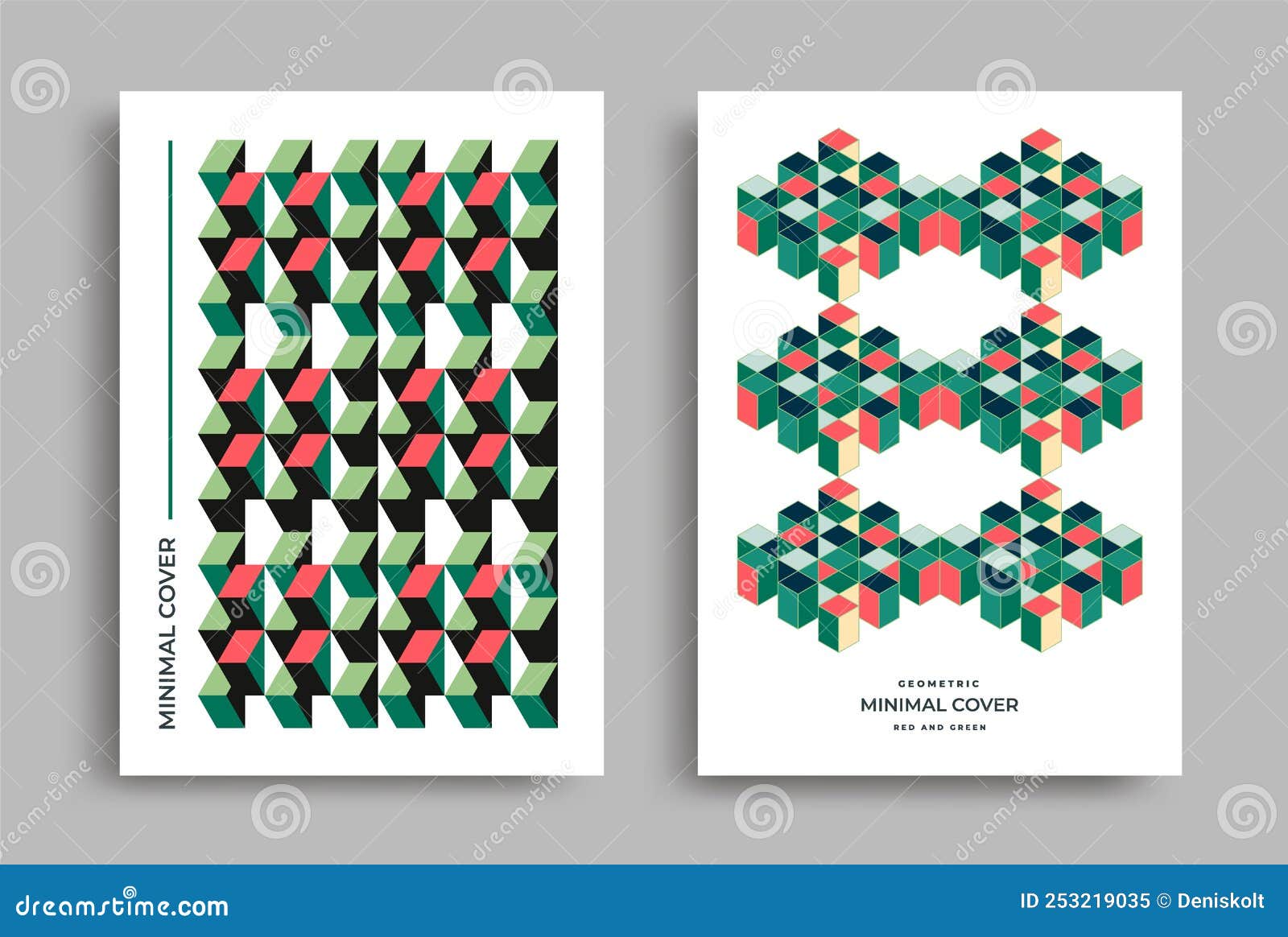 Corporate Geometric Poster with Square Pattern Stock Vector ...