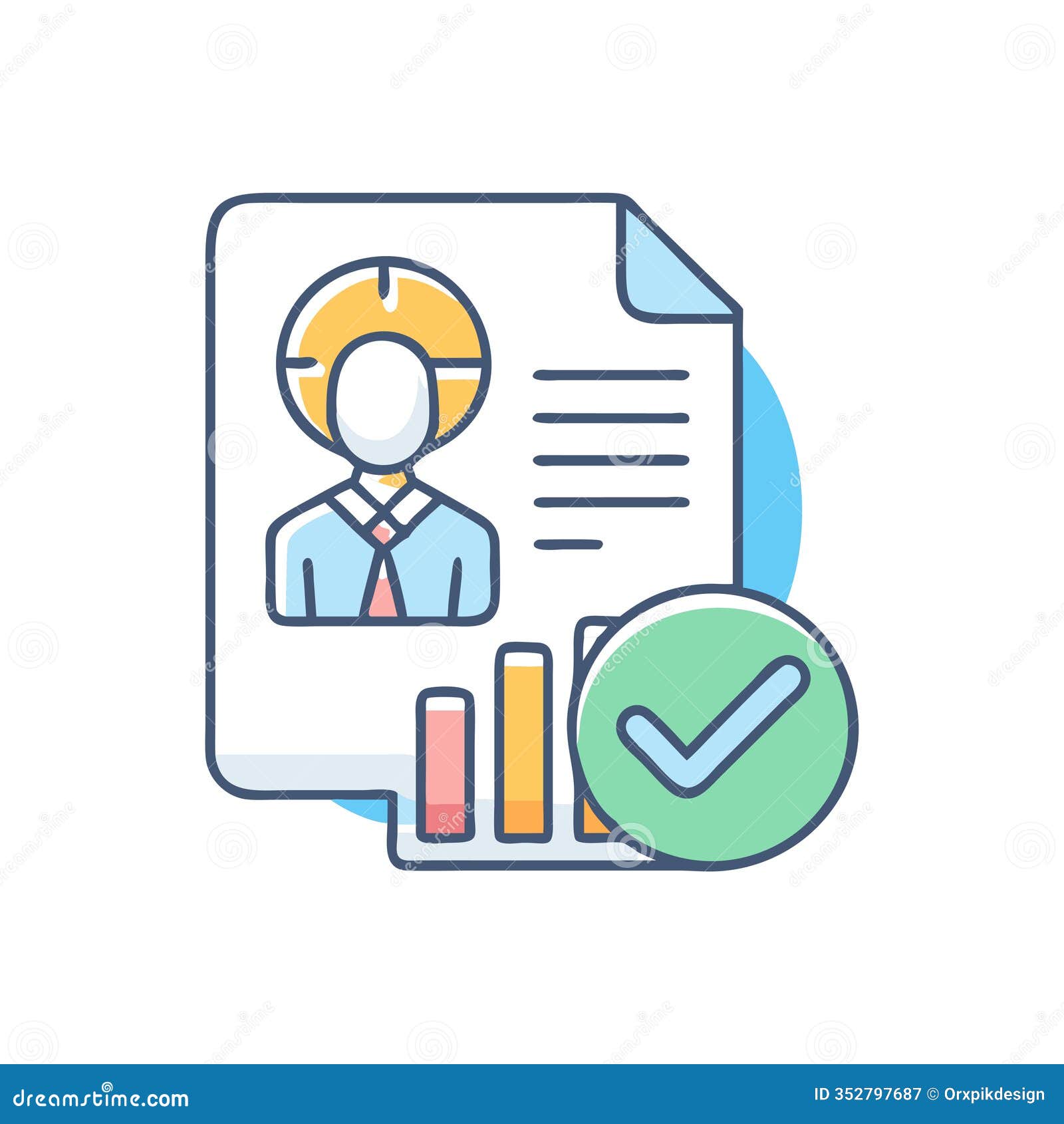 Corporate Governance Reporting Icon Stock Vector - Illustration of ...