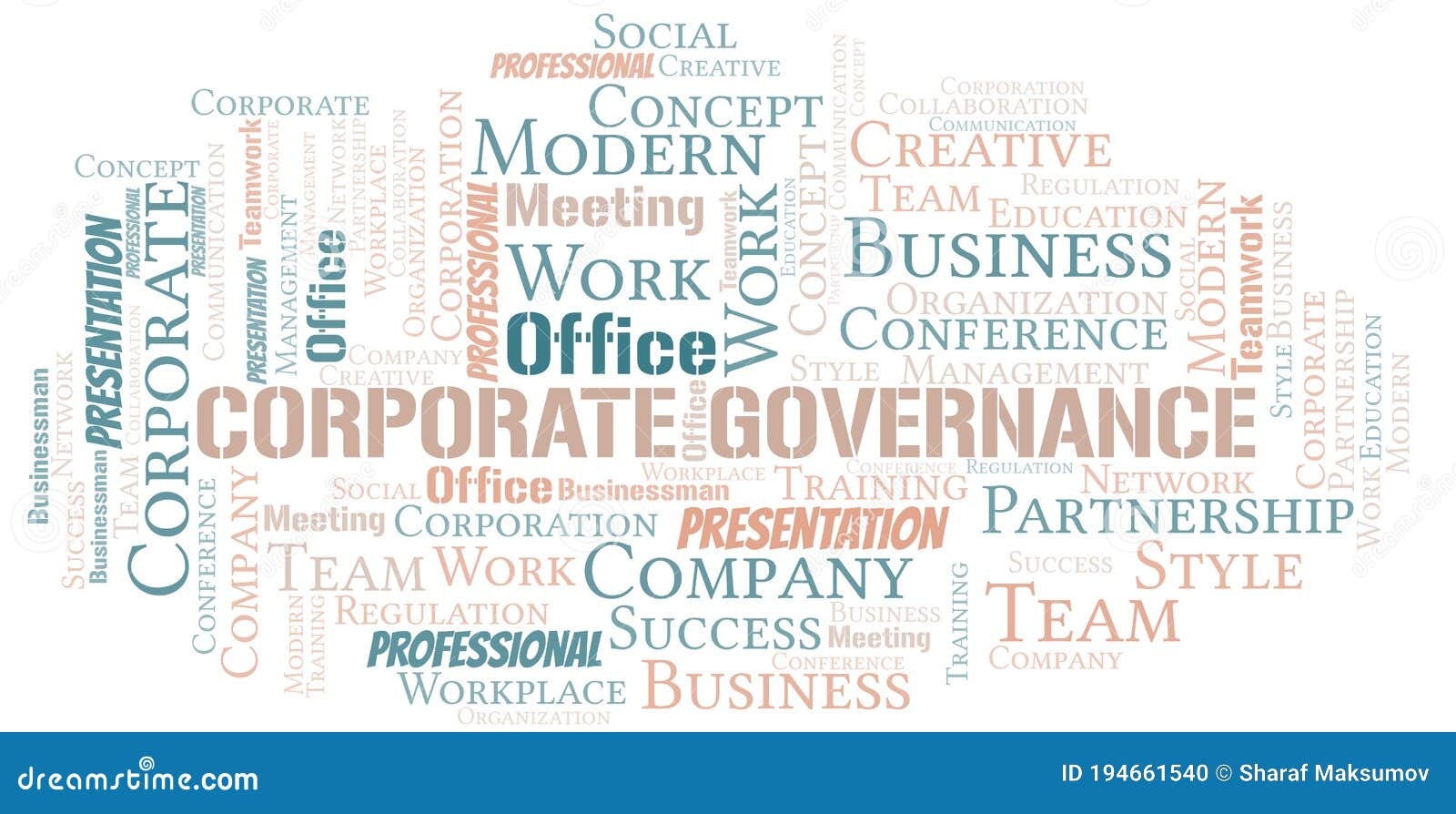 Corporate Governance Vector Word Cloud, Made with Text only. Stock ...