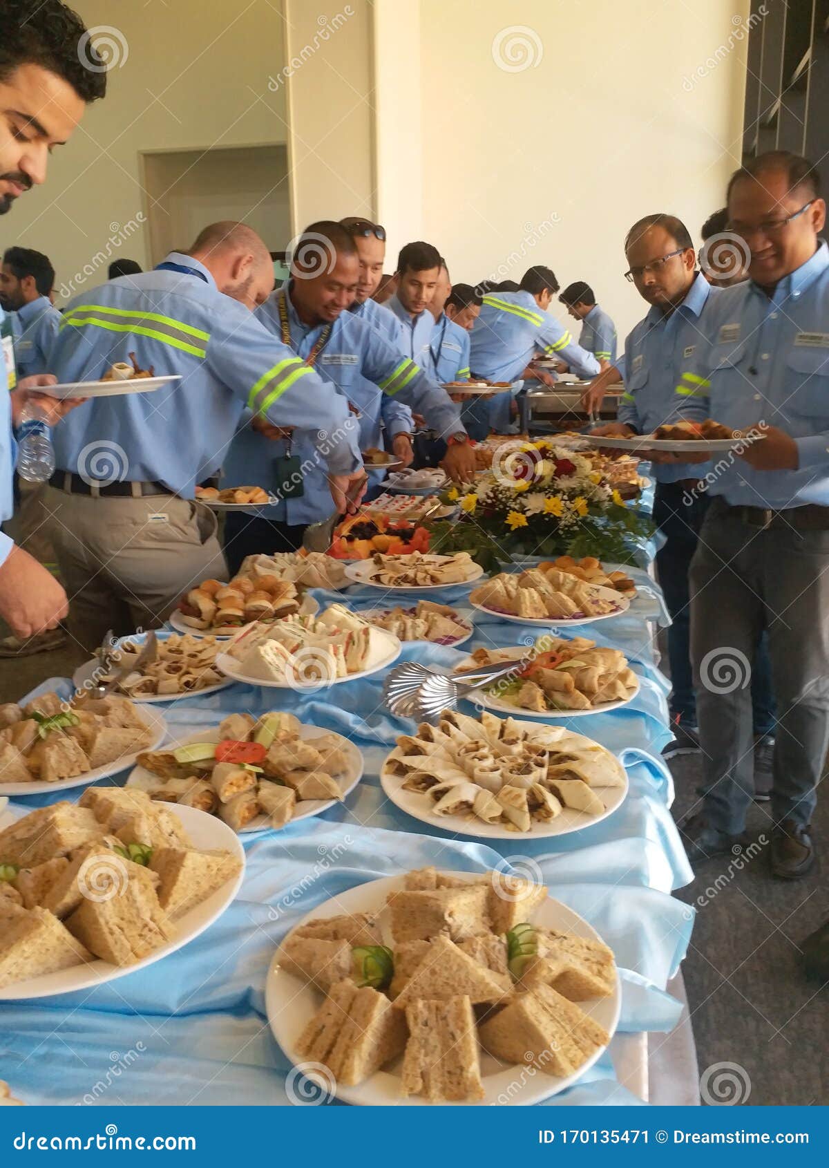 Guests at a Light Lunch Buffet. Editorial Photo - Image of corporate ...