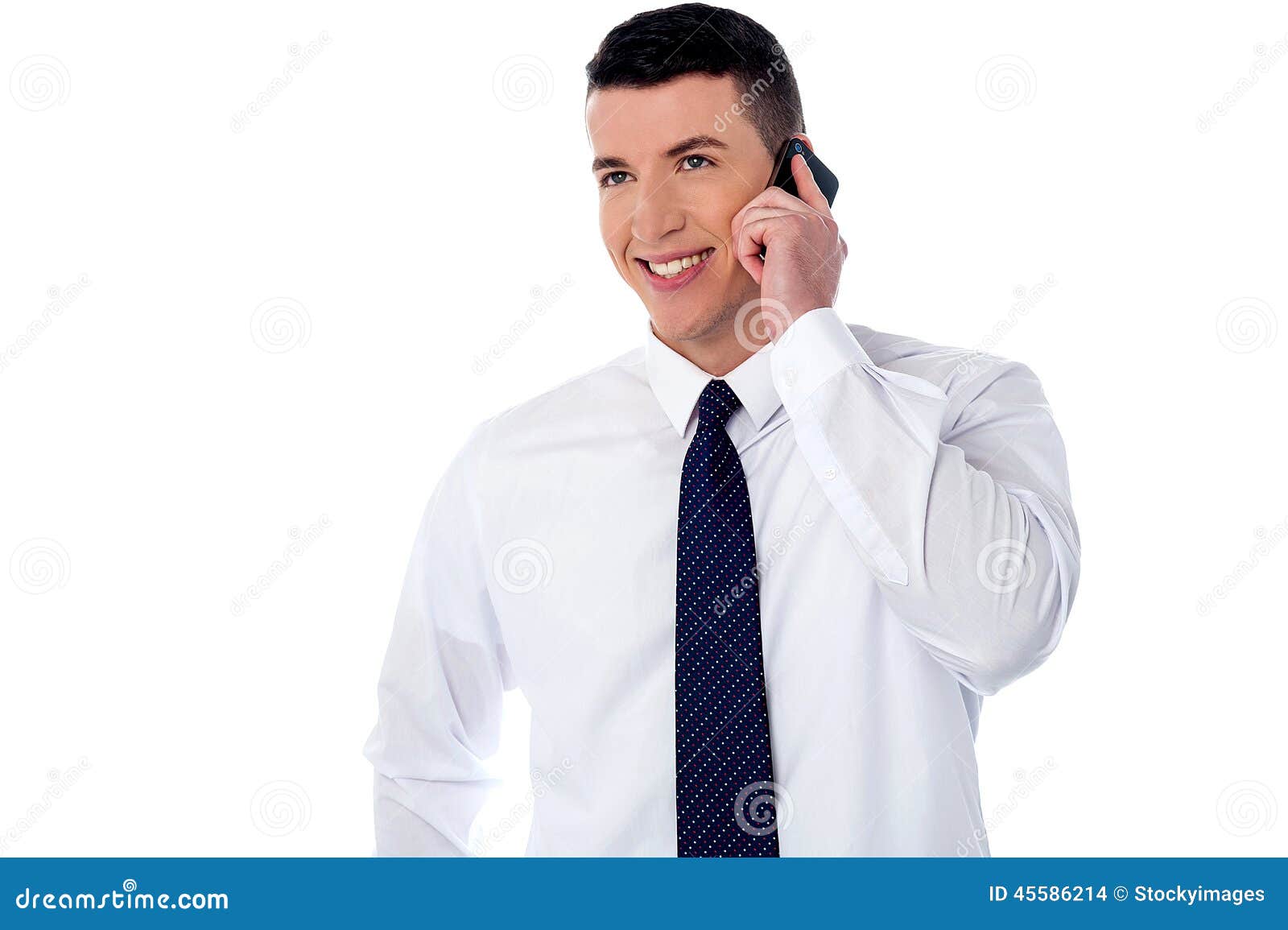 Corporate Guy Communicating with Client Stock Photo - Image of ...