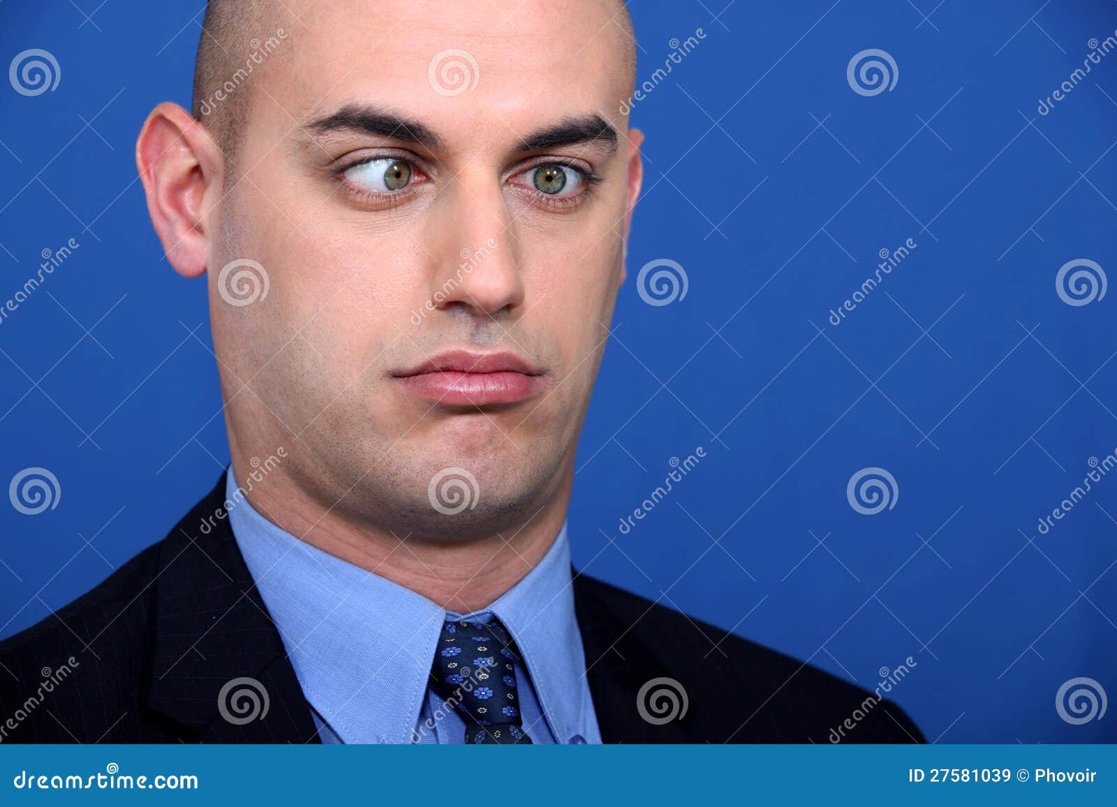 Corporate guy squinting stock image. Image of single - 27581039