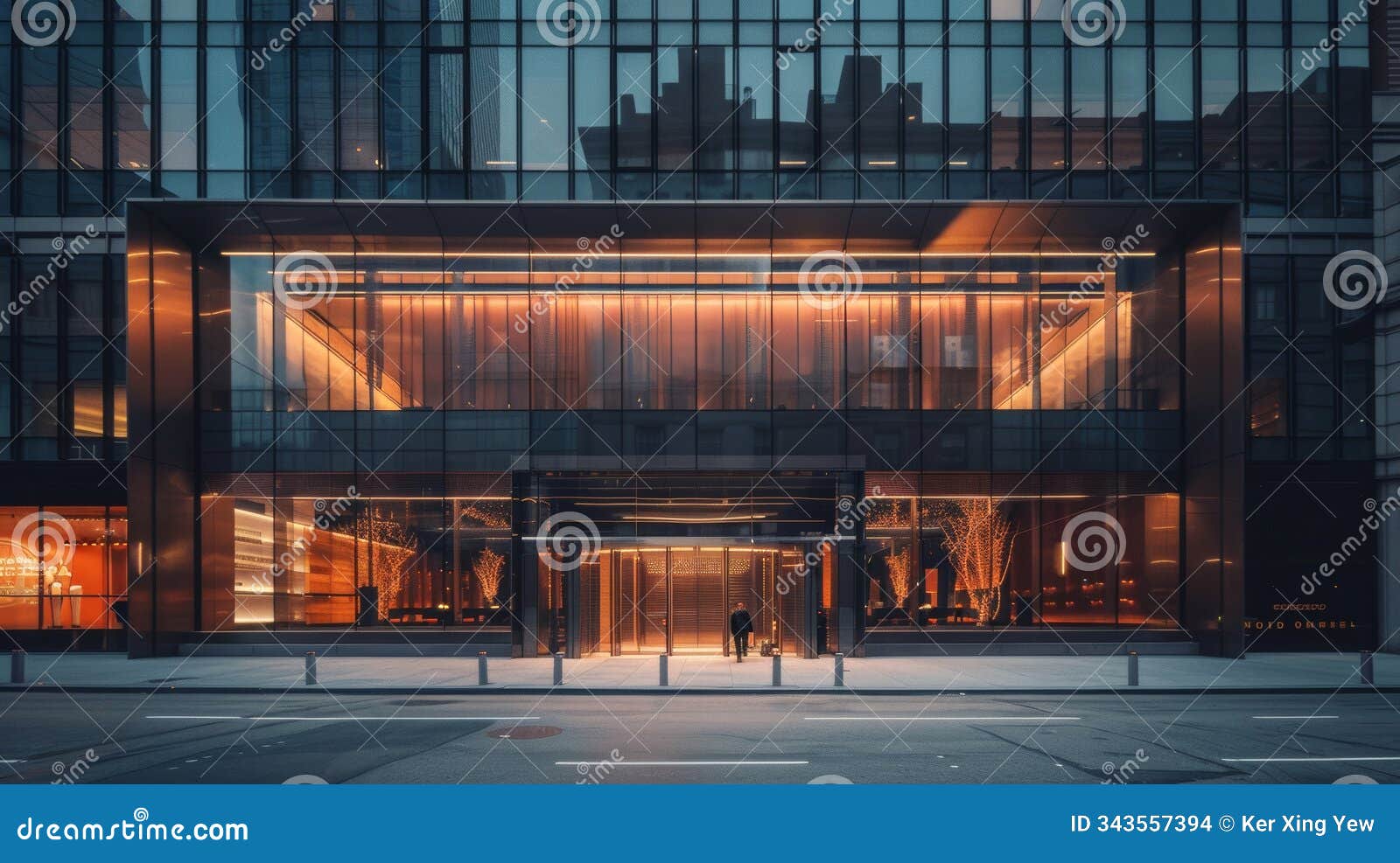 Corporate Headquarters with Impressive Facade and Signage Stock ...