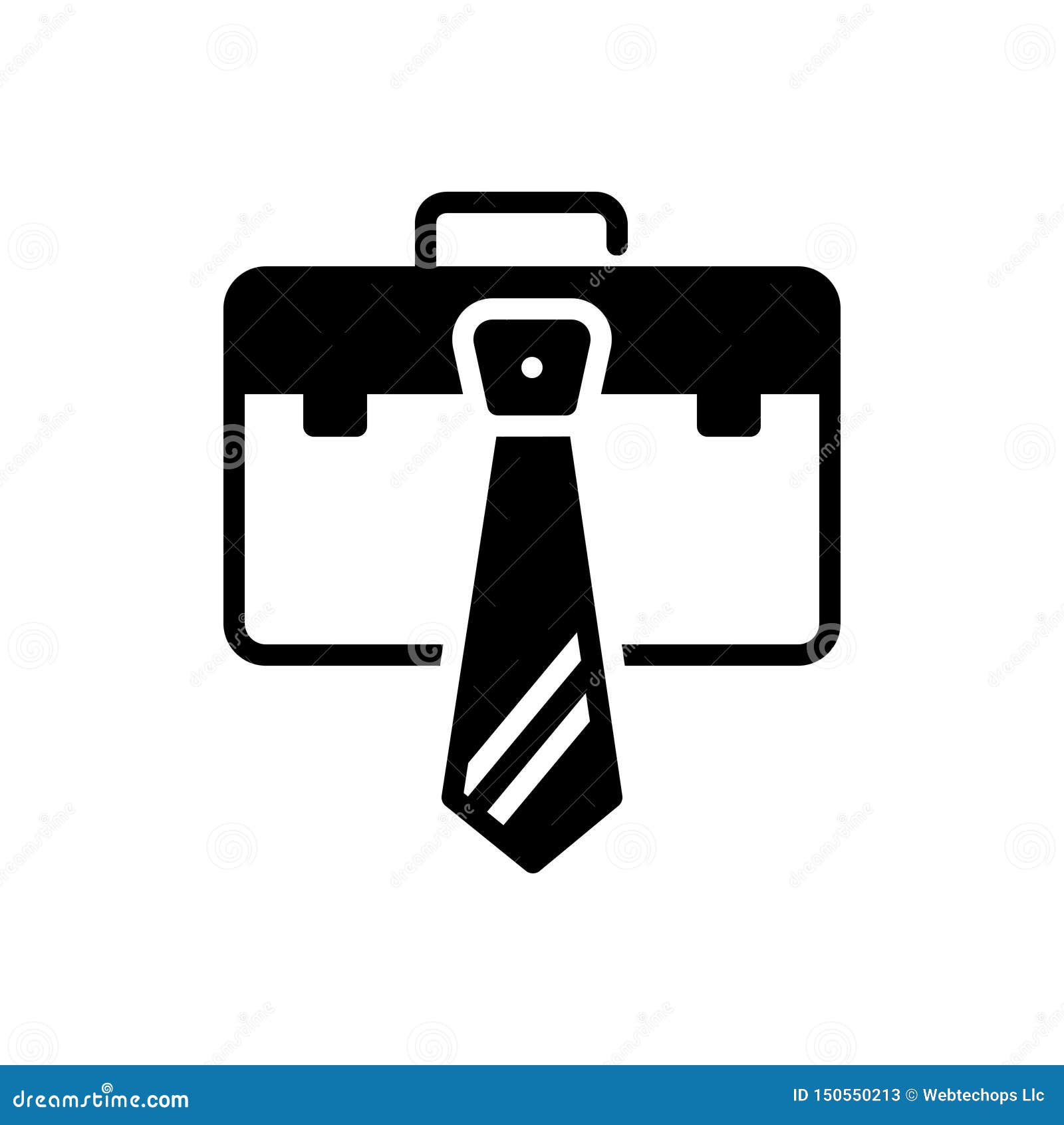 Black Solid Icon for Corporate, Business and Manager Stock Vector ...