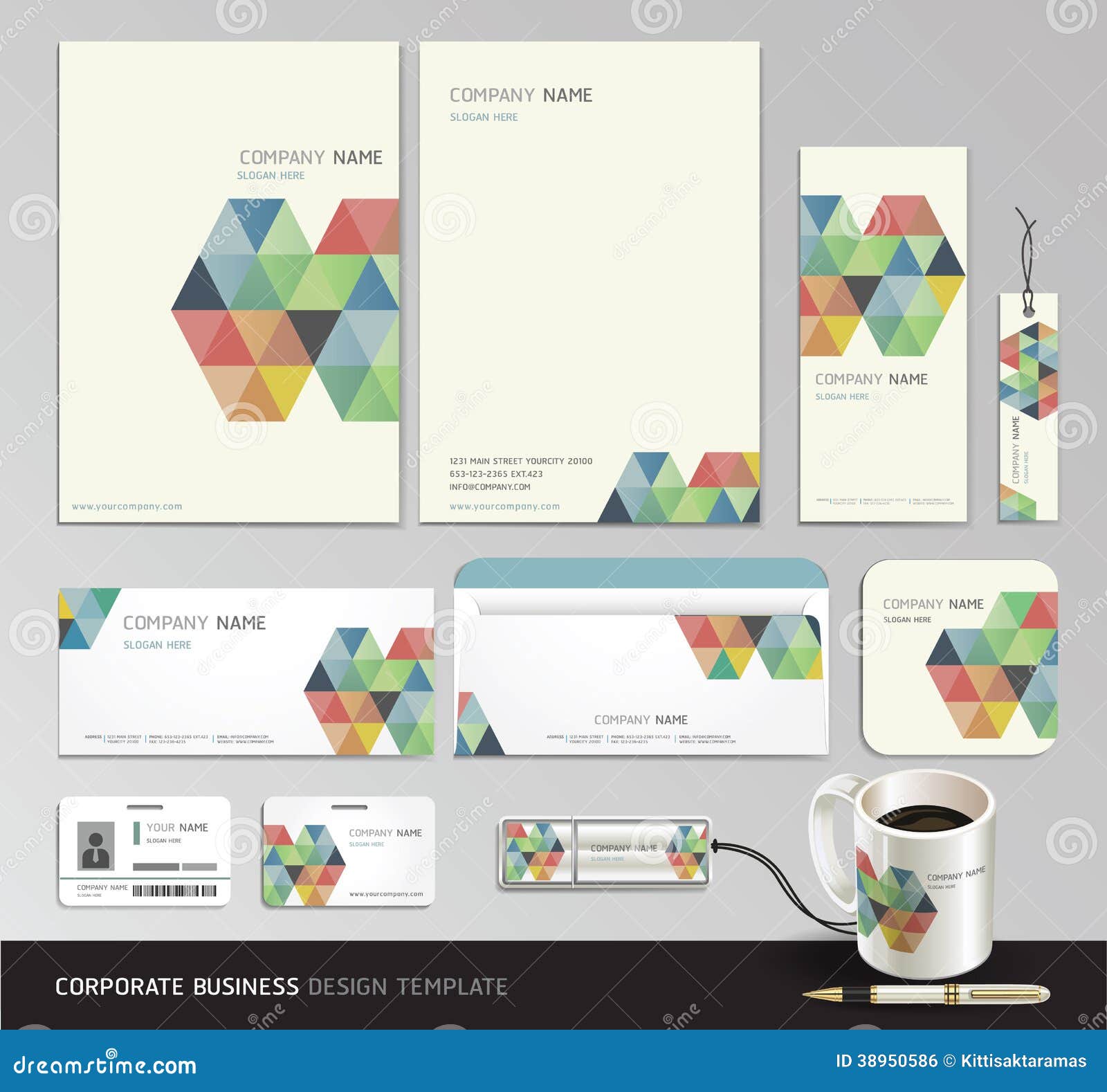 Corporate Identity Business Abstract Background. Stock Vector ...