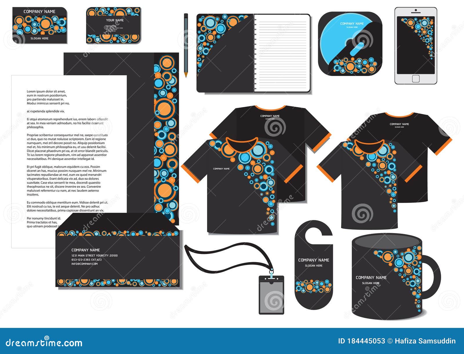 Corporate Identity Designs. Vector Illustration Decorative Background ...