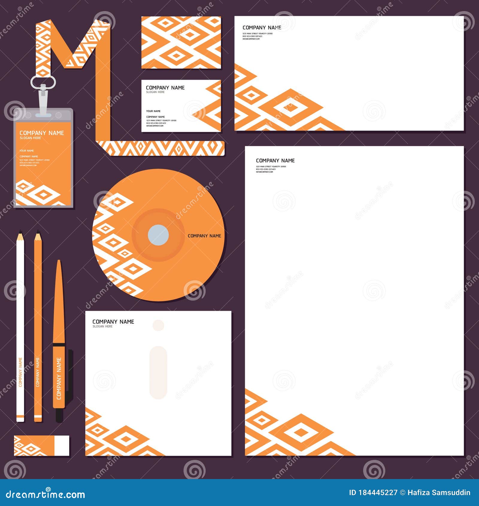 Corporate Identity Designs. Vector Illustration Decorative Background ...
