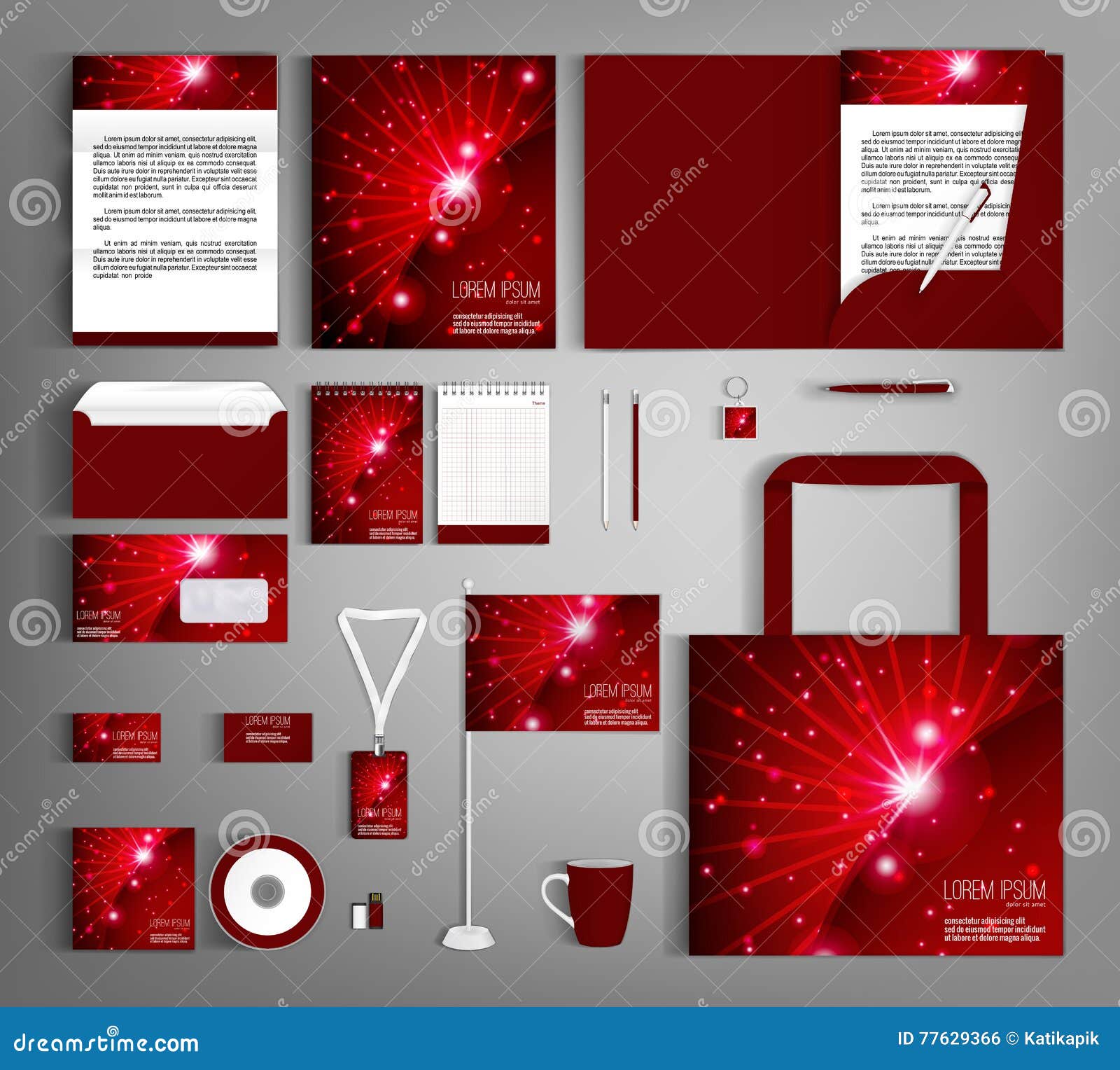 Corporate Identity Set with Abstract Background. Stock Vector ...