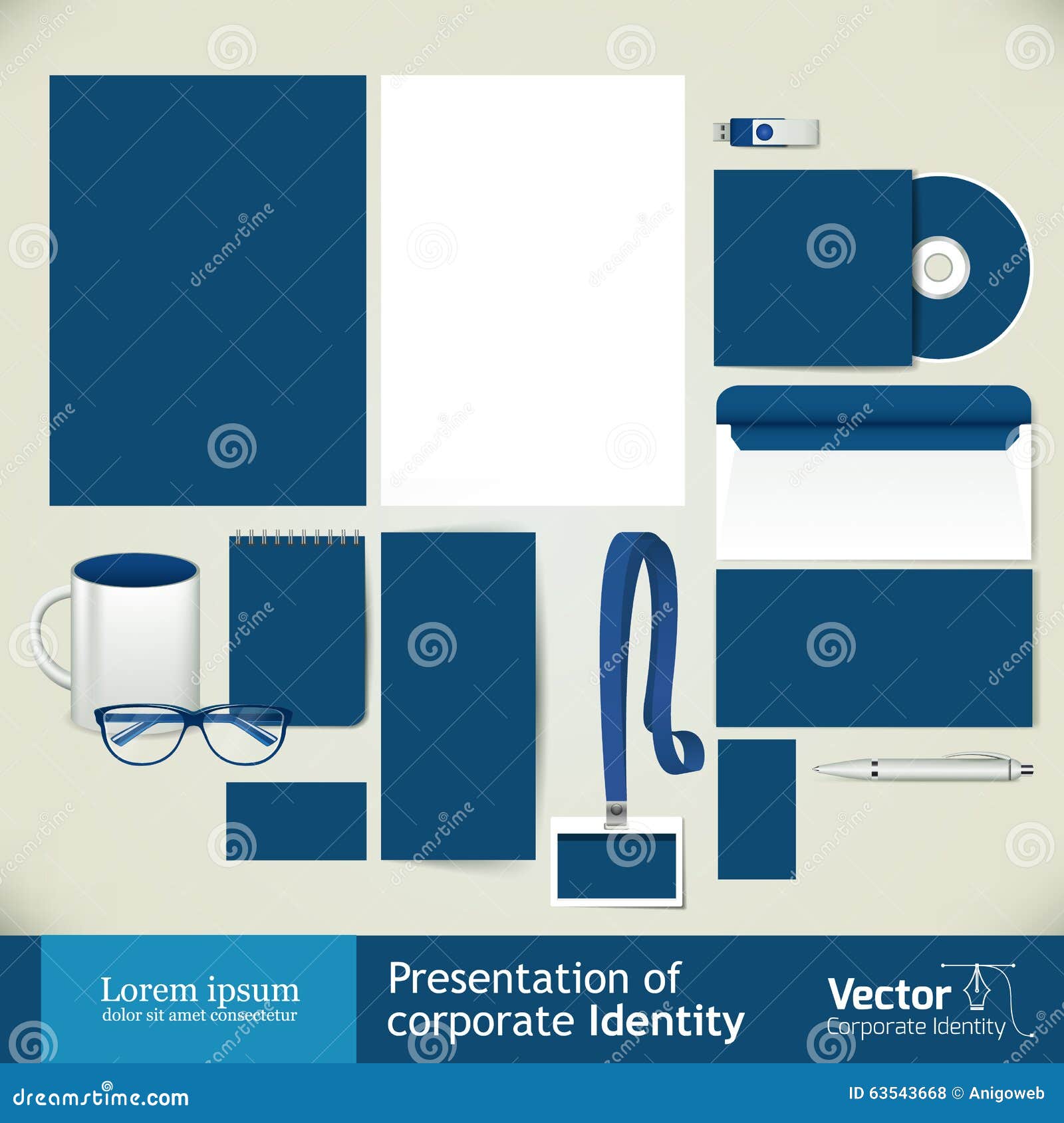 Corporate identity style stock vector. Illustration of frame - 63543668