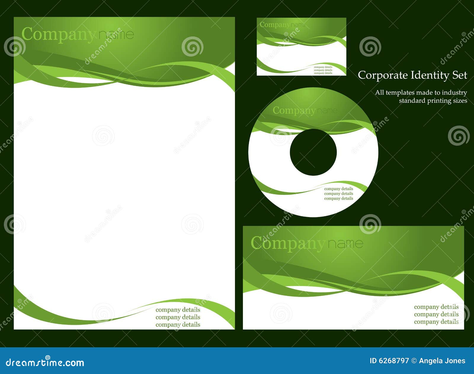 Corporate Identity Template. Stock Vector - Illustration of header ...