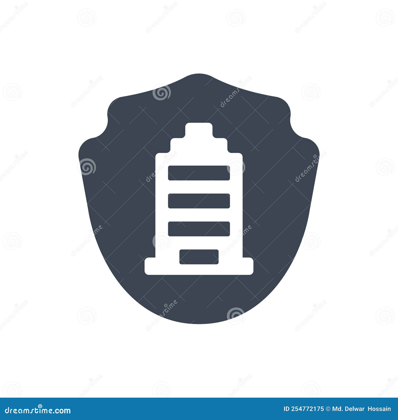Corporate insurance icon stock vector. Illustration of office - 254772175