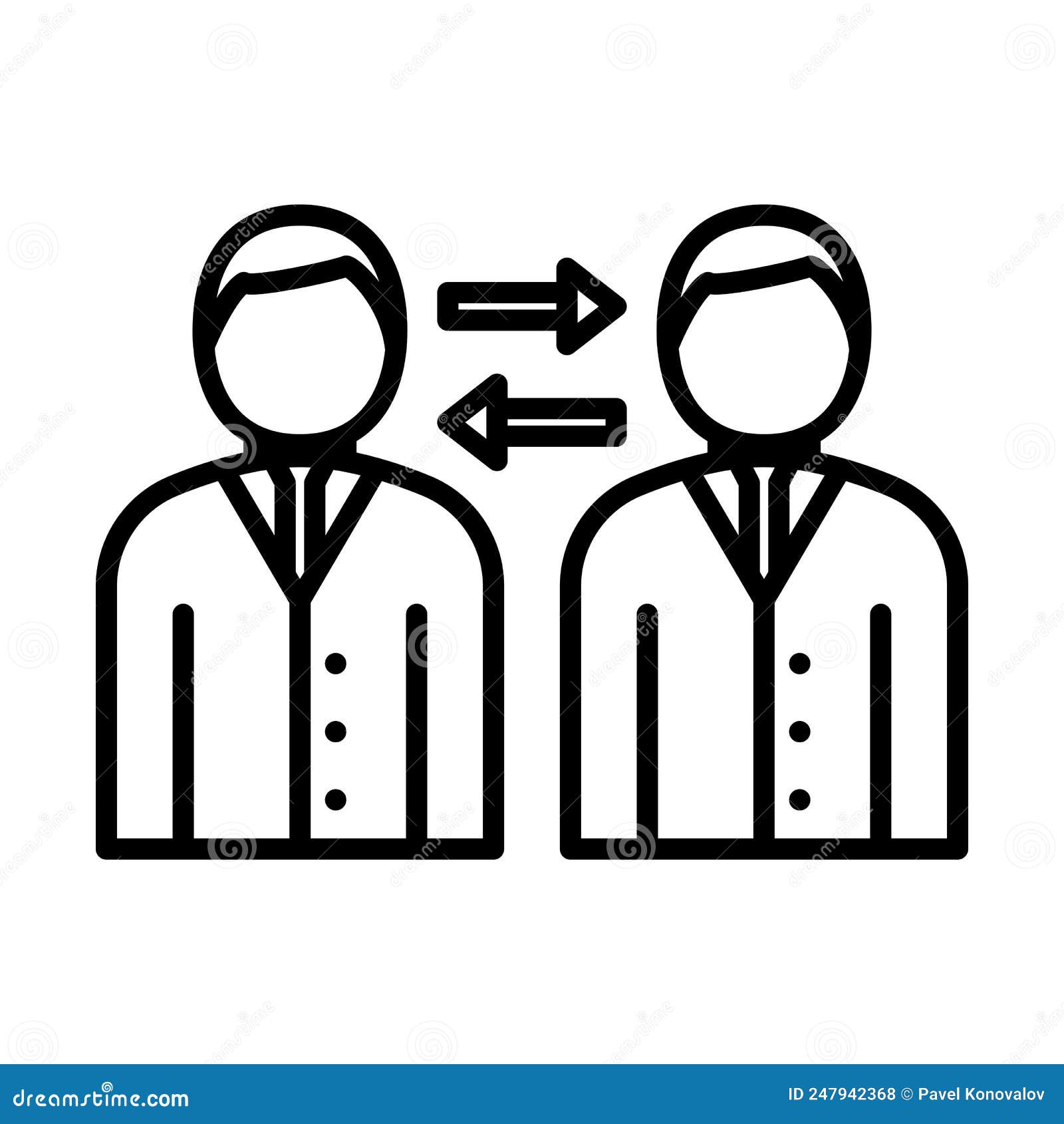 Corporate Interaction Icon stock vector. Illustration of bold - 247942368