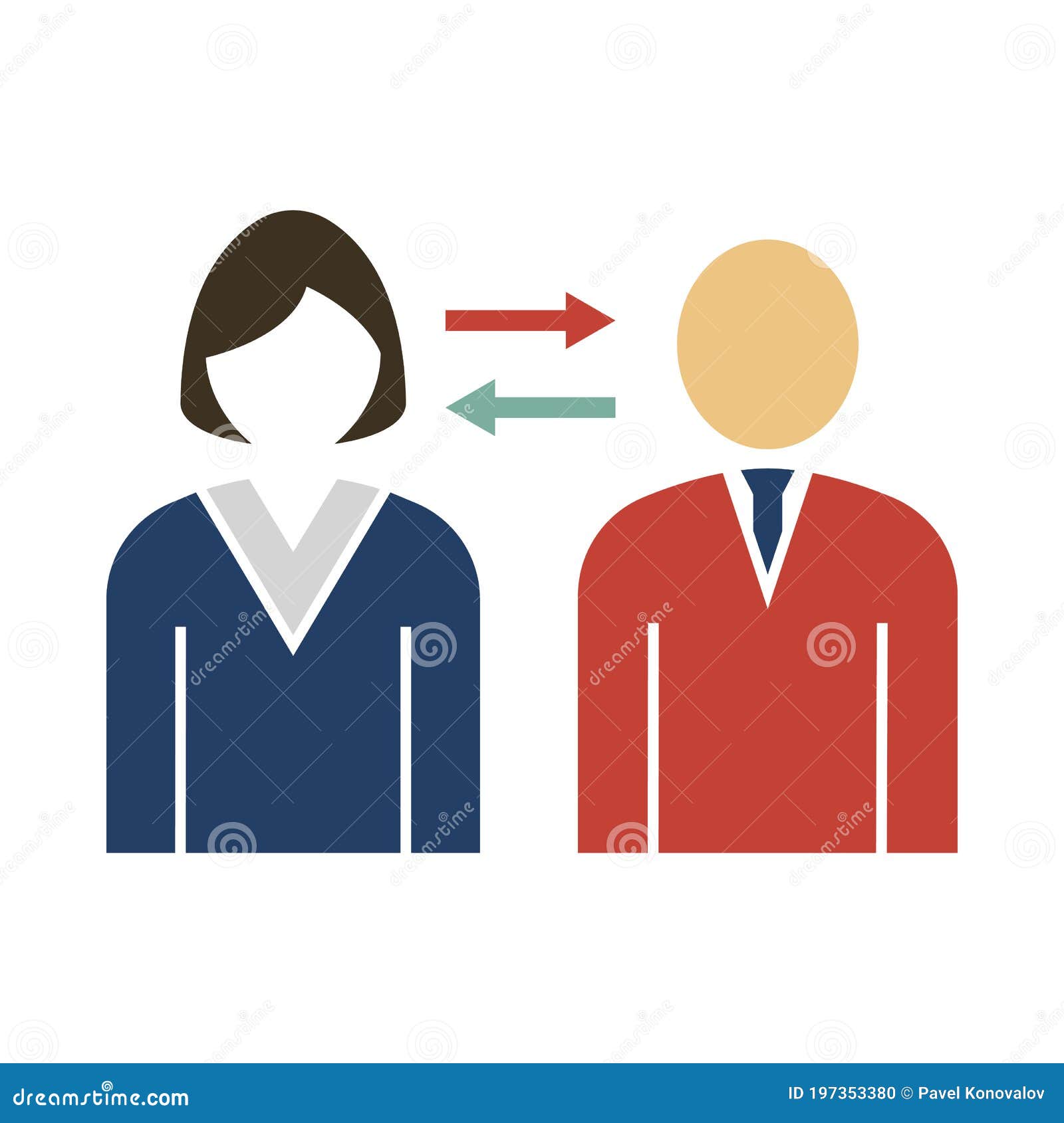 Corporate Interaction Icon stock vector. Illustration of teamwork ...