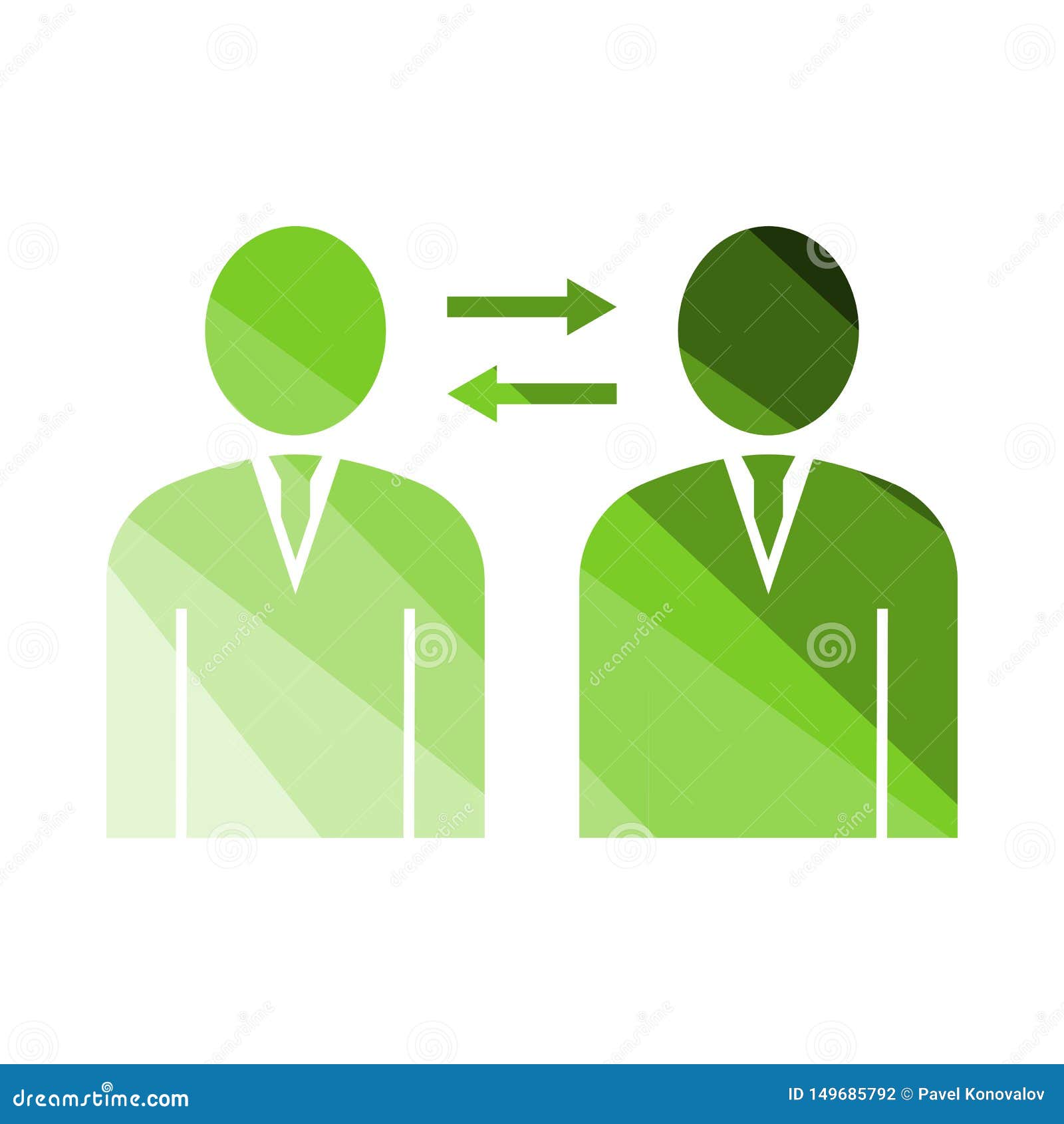 Corporate Interaction Icon stock vector. Illustration of leadership ...