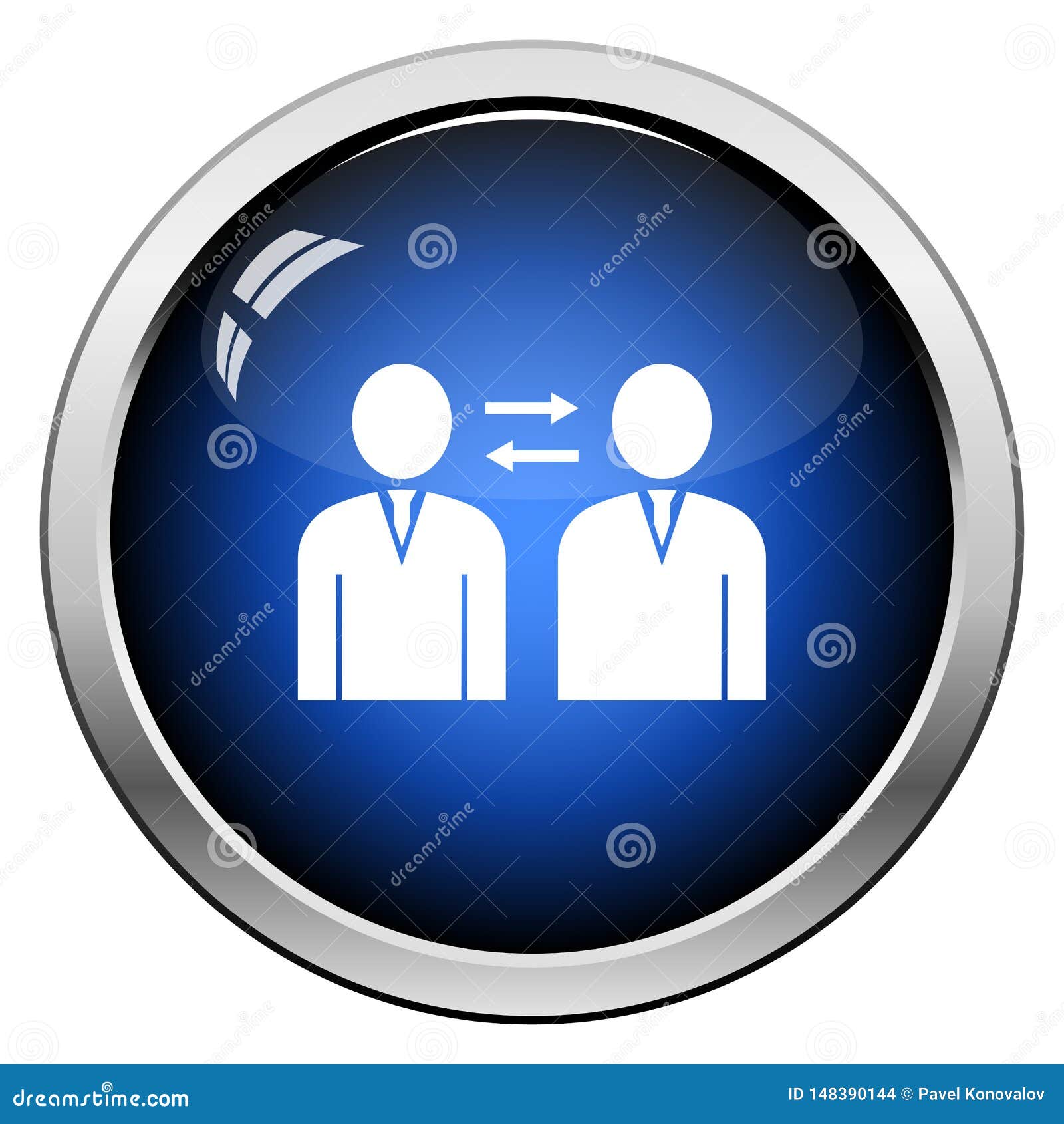 Corporate Interaction Icon stock vector. Illustration of company ...