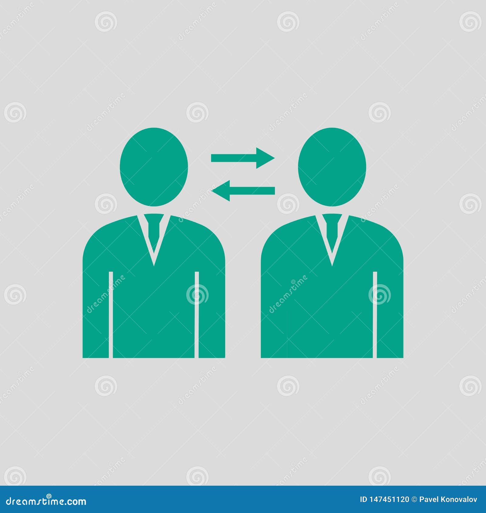 Corporate Interaction Icon stock vector. Illustration of cooperation ...