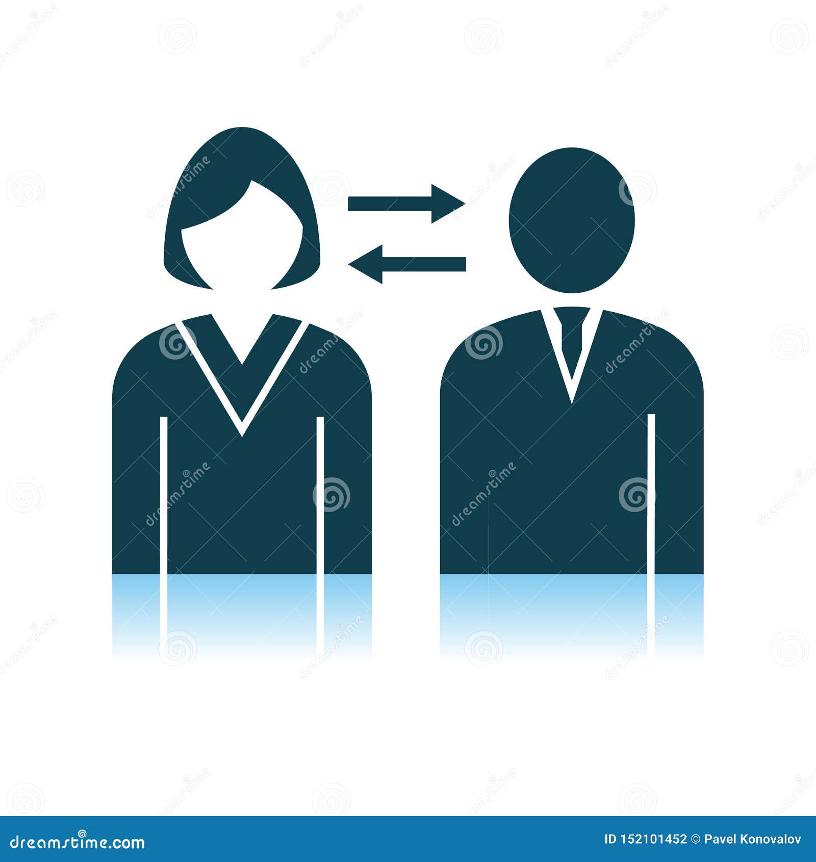 Corporate Interaction Icon stock vector. Illustration of management ...