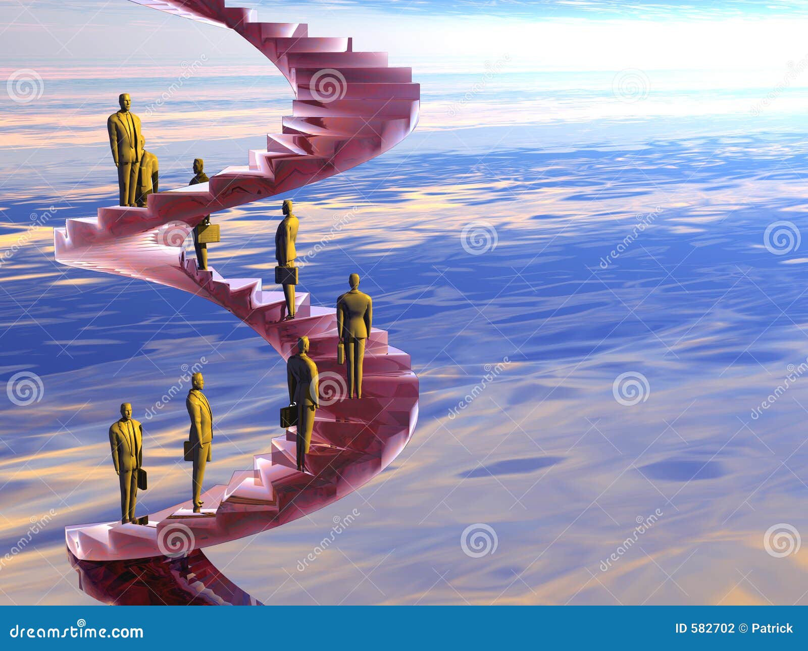The corporate ladder. stock illustration. Illustration of pattern - 582702