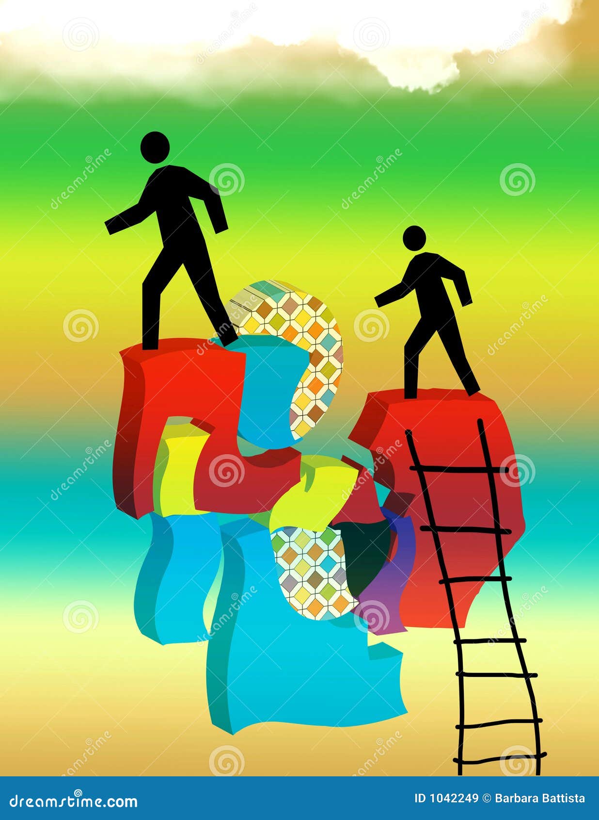 Climb Corporate Ladder To Achieve Career Target, Stair To Reach Work ...