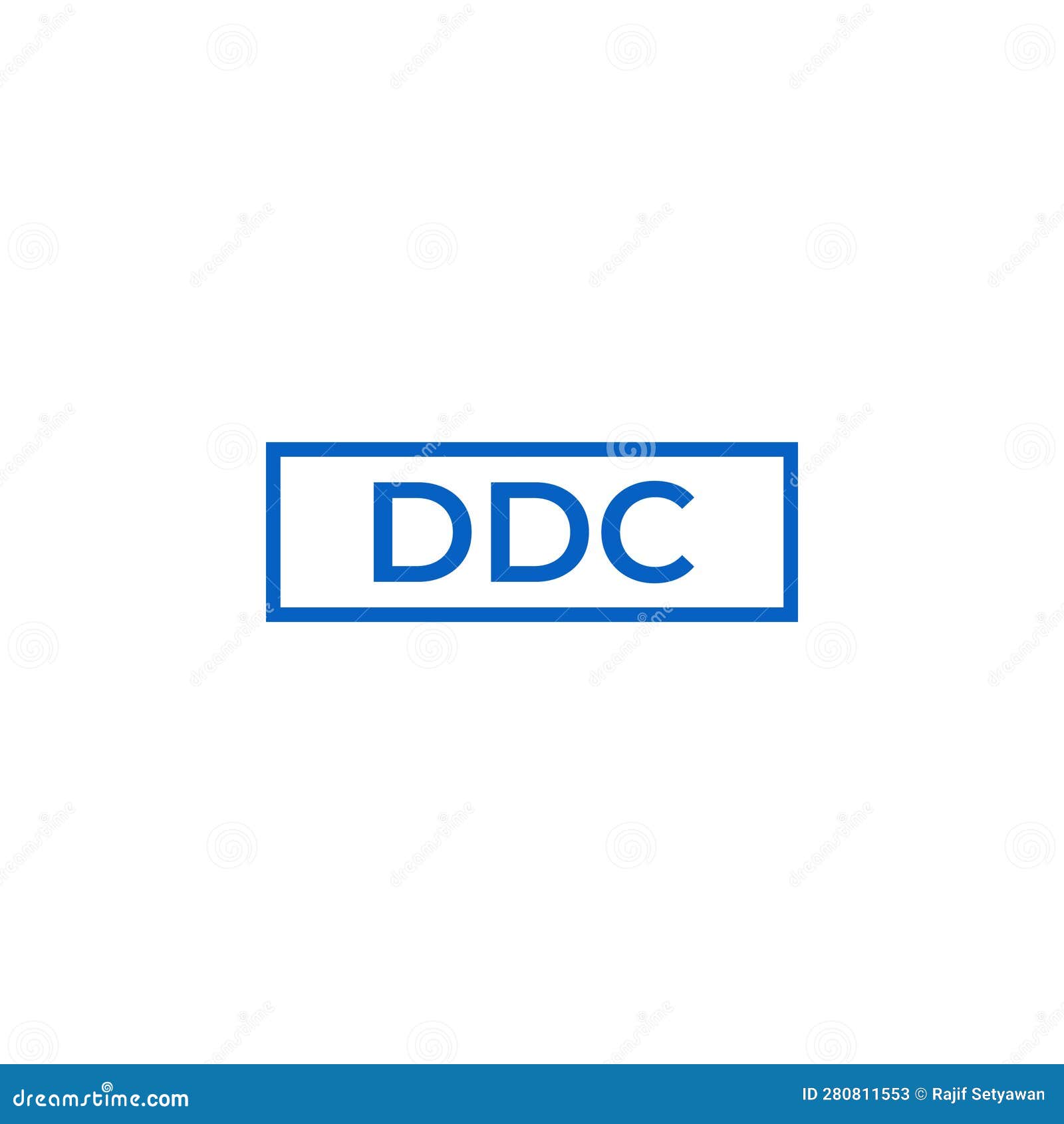 Corporate Letter DDC in Rectangle Monogram Logo Design Vector Stock ...