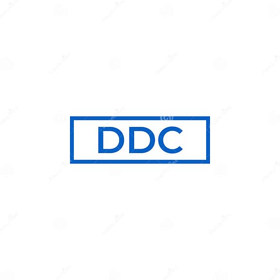 Corporate Letter DDC in Rectangle Monogram Logo Design Vector Stock ...