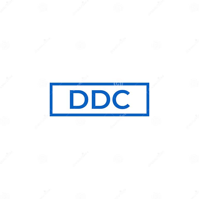 Corporate Letter DDC in Rectangle Monogram Logo Design Vector Stock ...