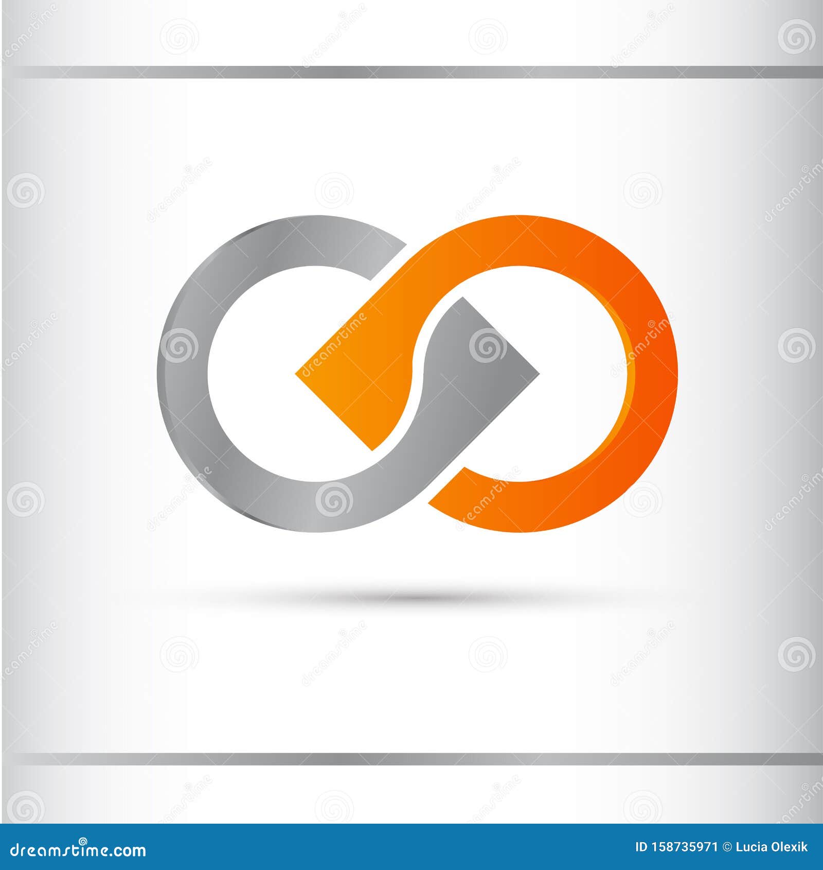 Corporate Logo Design. Two Circles. Infinity. Connection Stock ...