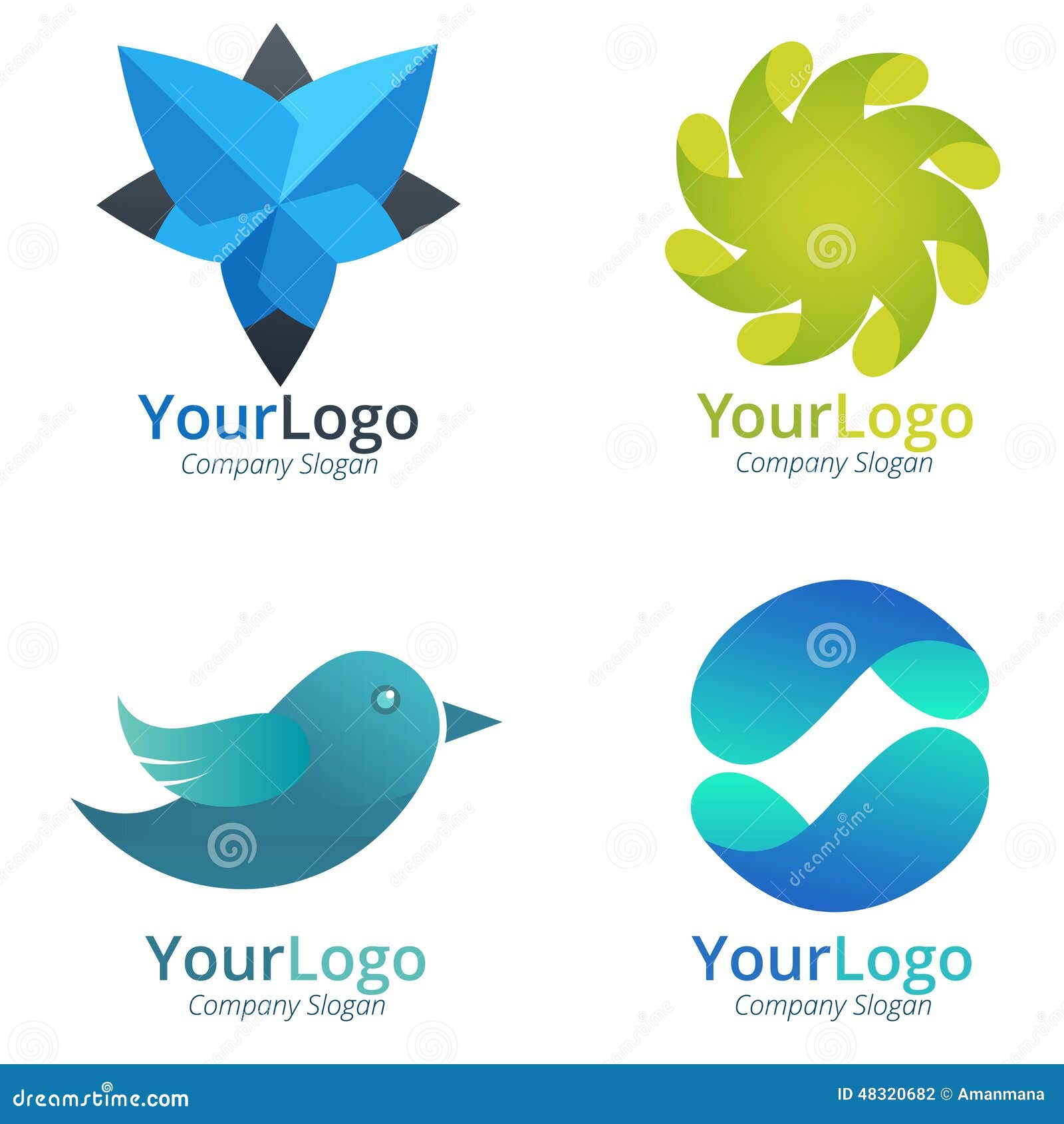 Corporate Logo dinámico ilustración del vector. Ilustración de creativo ...