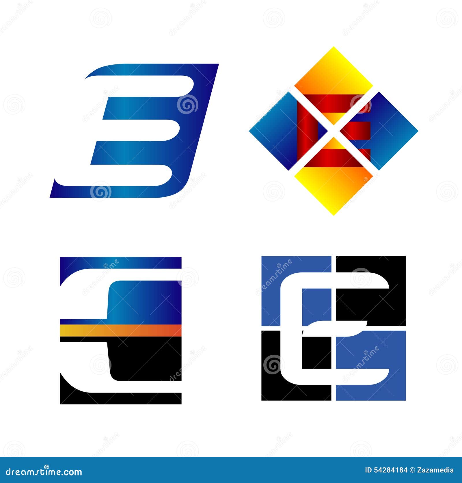 Corporate Logo E Letter Company Vector Design Template Stock Vector ...