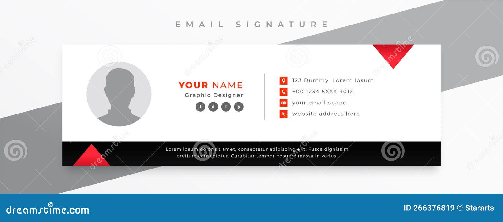 Mail Signature. Vector Design Template Of Web Forms Emailing ...