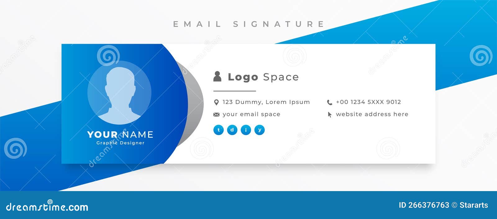 Mail Signature. Vector Design Template Of Web Forms Emailing ...