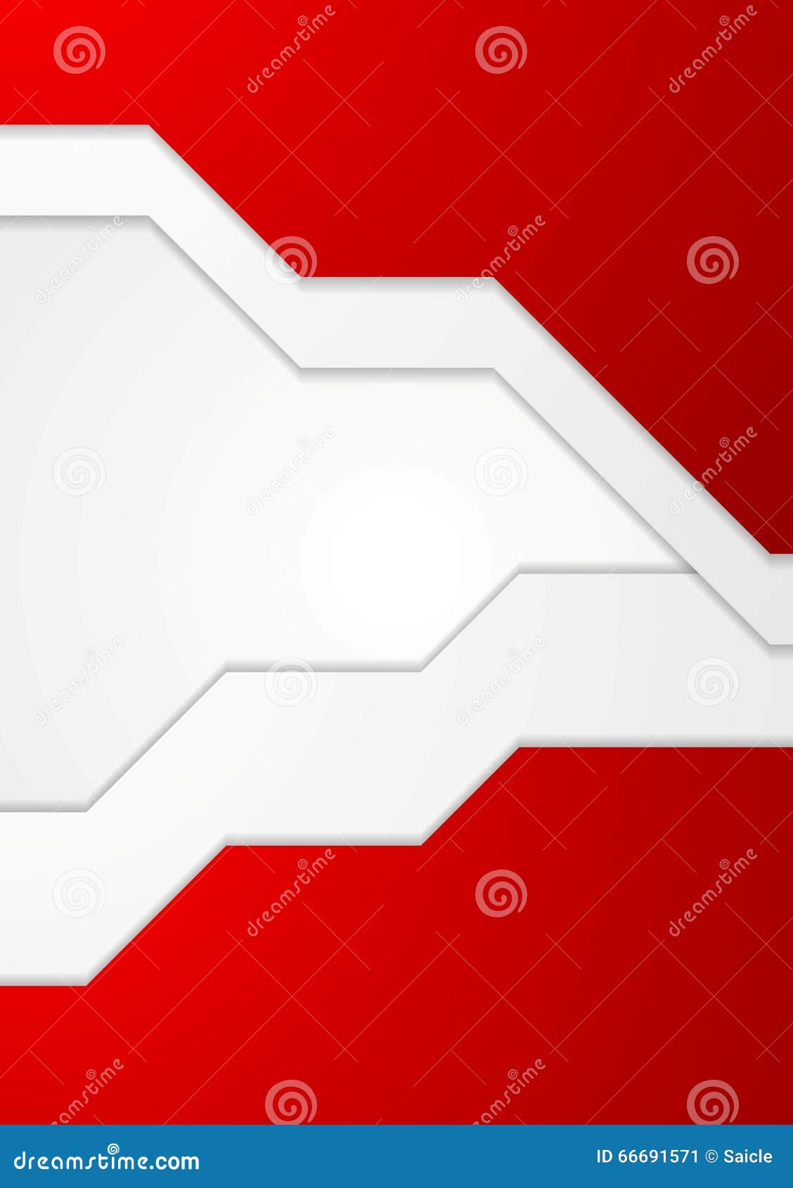Corporate Material Red Tech Flyer Design Stock Vector - Illustration of ...