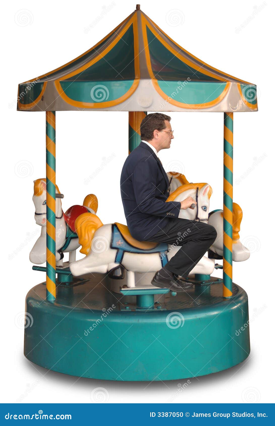 Corporate Merry-Go-Round stock photo. Image of futility - 3387050